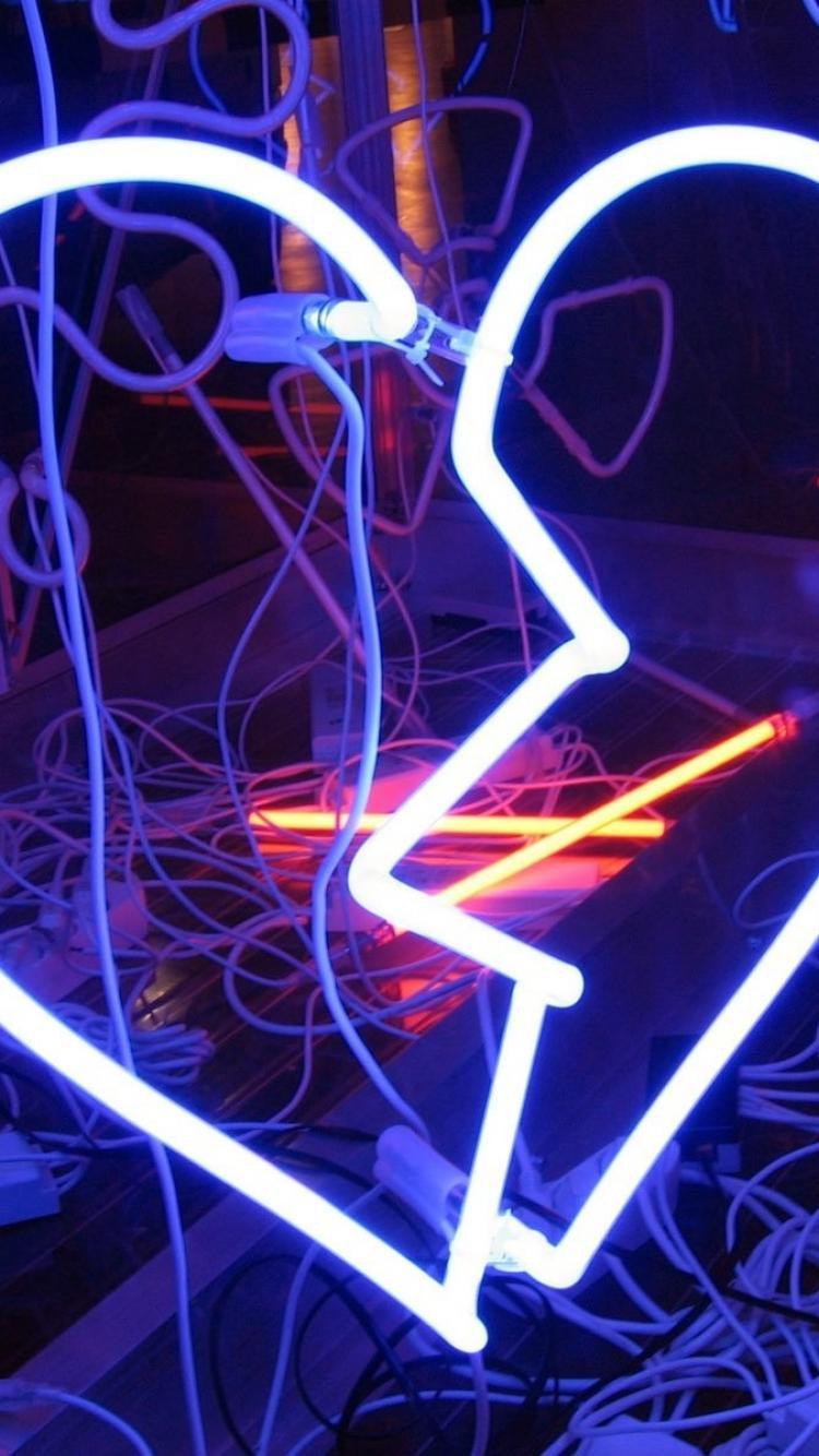 Neon Broken Heart Wallpapers - Top Free Neon Broken Heart Backgrounds ...
