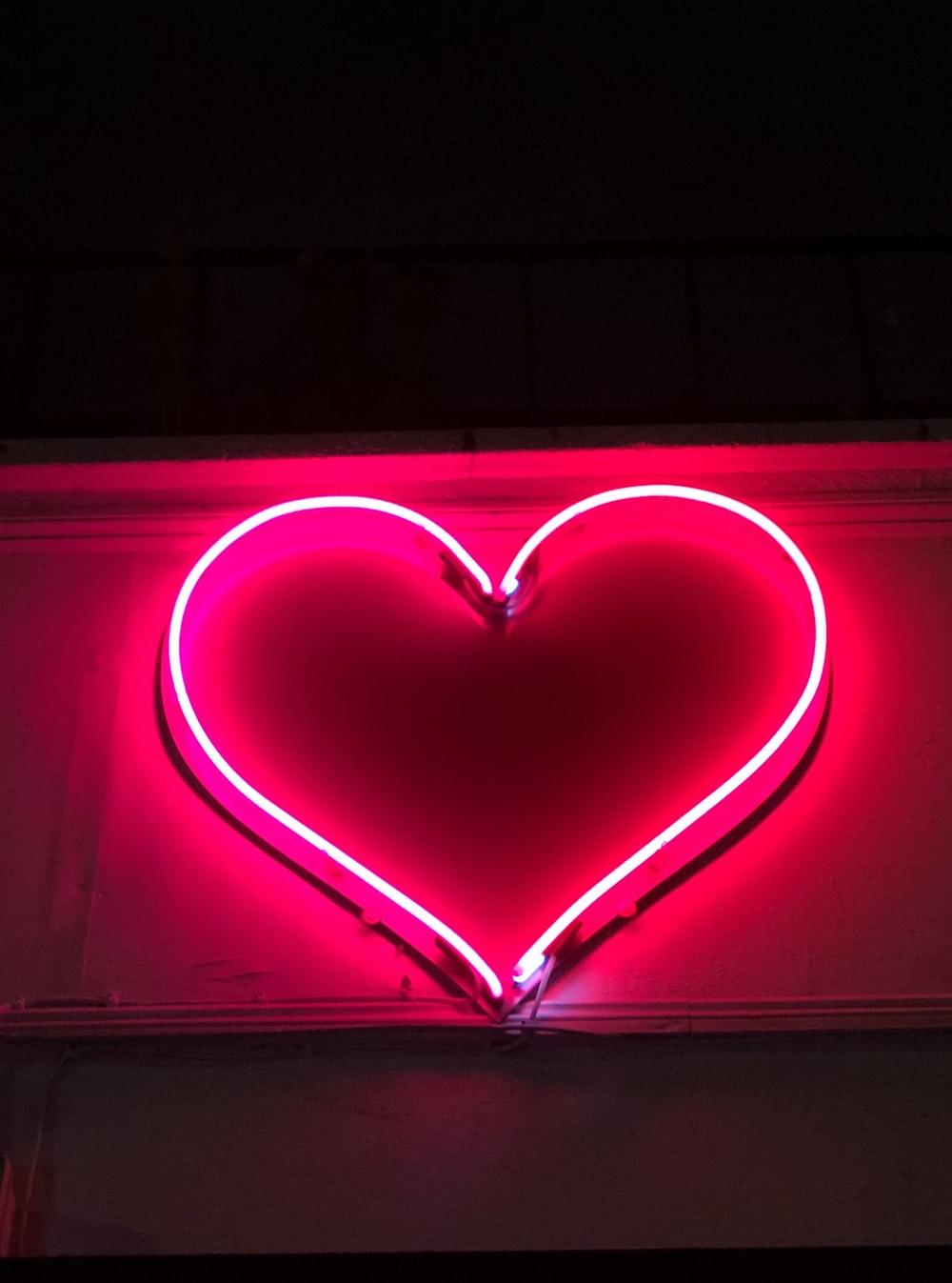 Beautiful Neon Heart Wallpapers - Top Free Beautiful Neon Heart ...