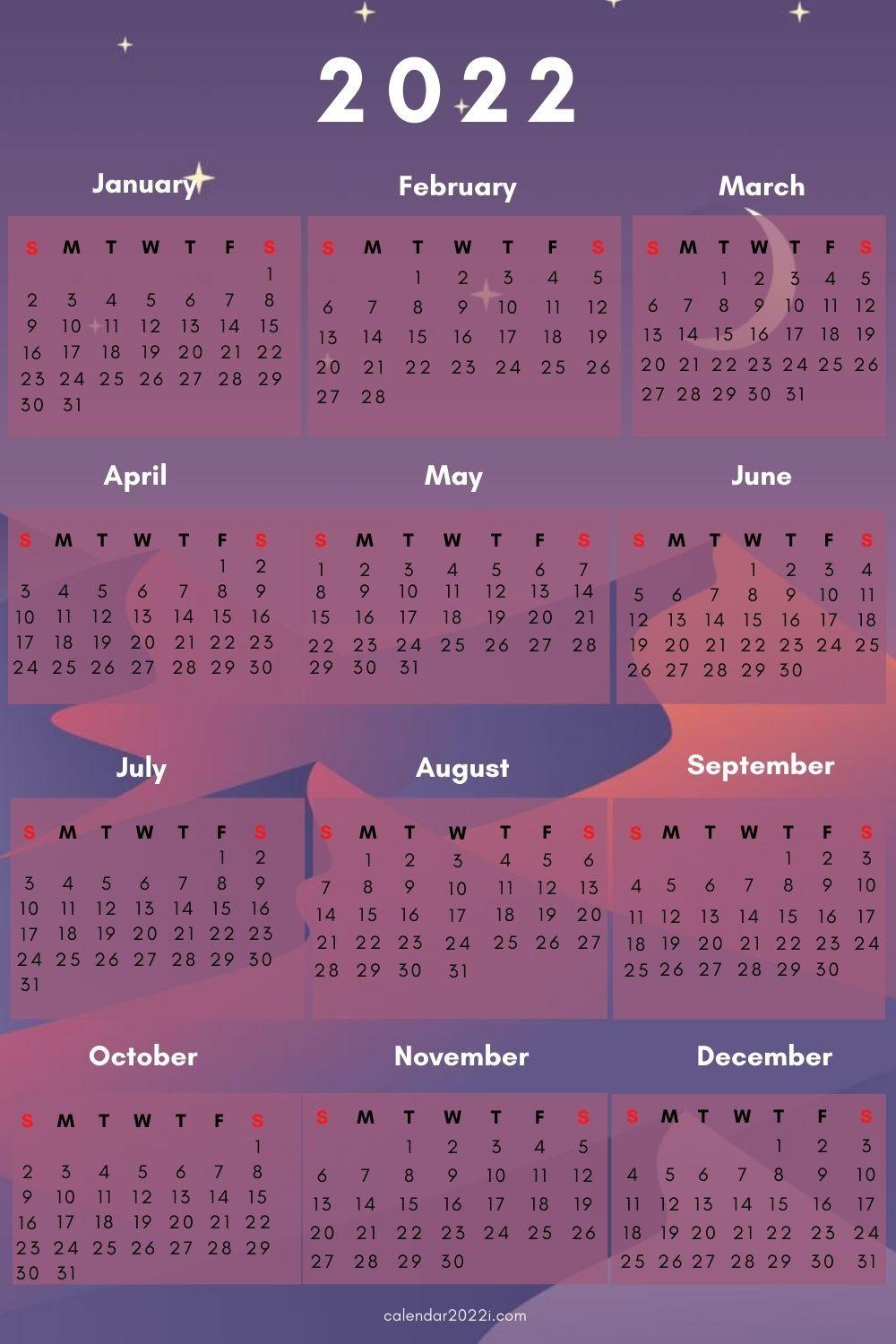 2022 Calendar Wallpapers - Top Free 2022 Calendar Backgrounds ...