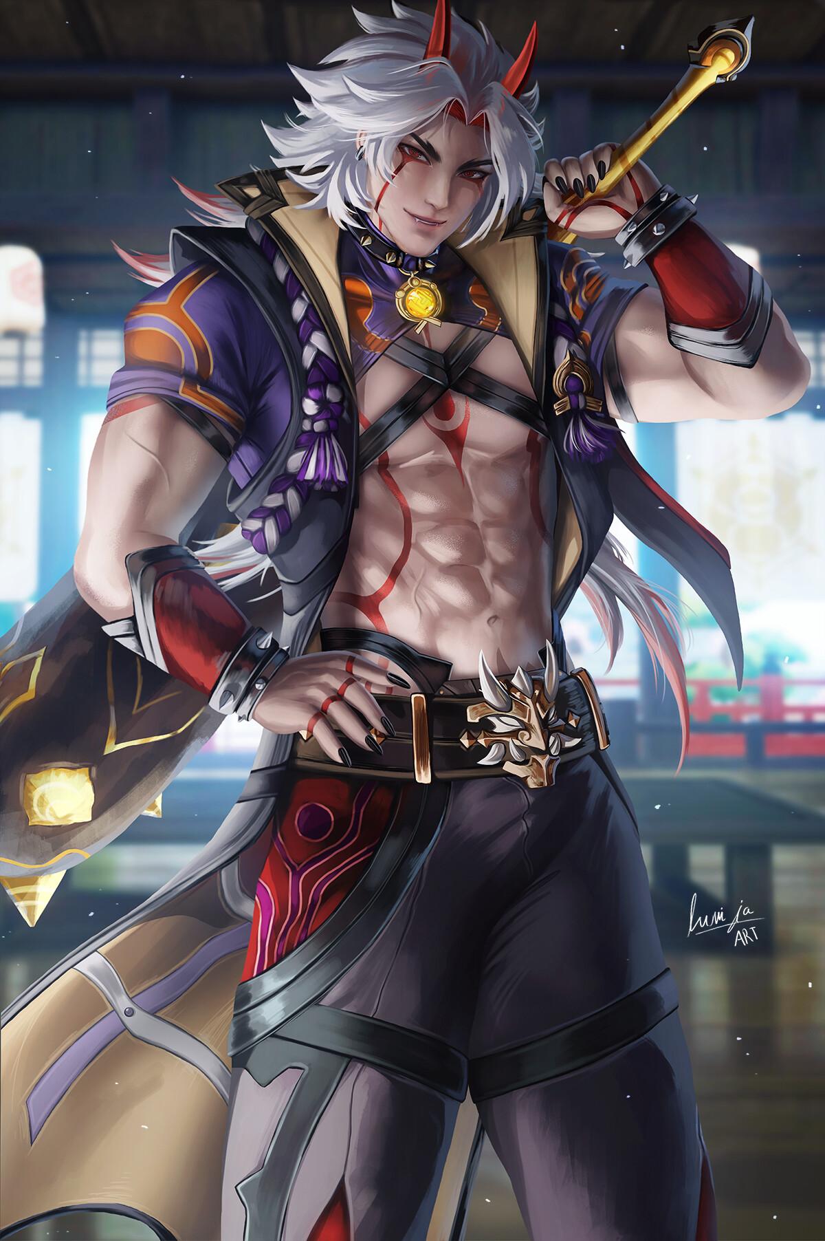 Arataki Itto Wallpapers - Top Free Arataki Itto Backgrounds - WallpaperAccess