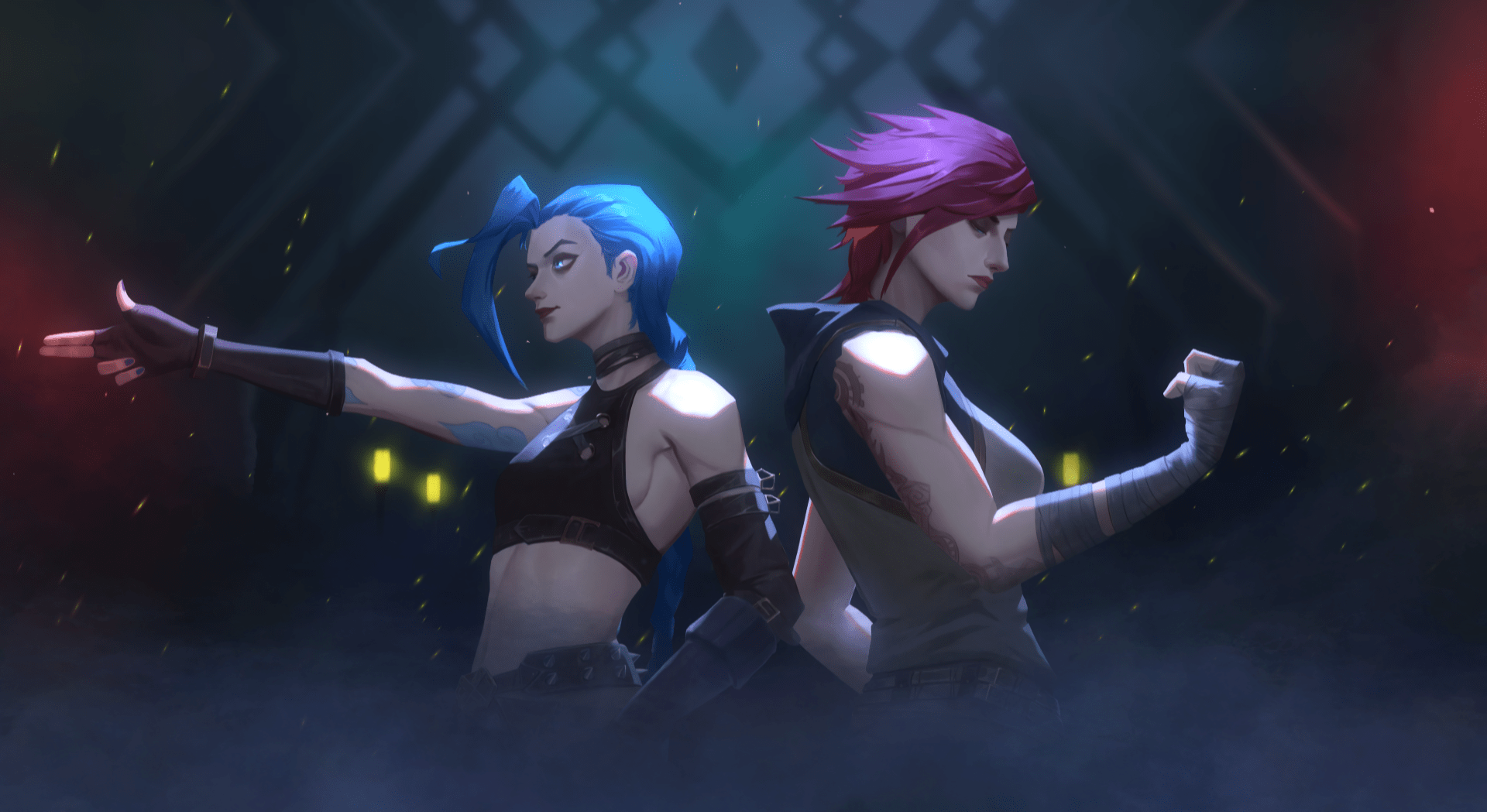 Jinx and Vi Wallpapers - Top Free Jinx and Vi Backgrounds - WallpaperAccess