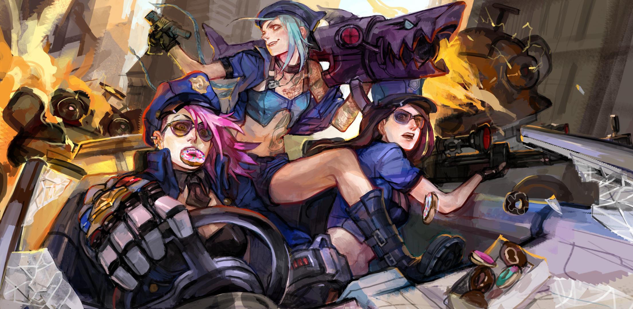 Jinx and Vi Wallpapers - Top Free Jinx and Vi Backgrounds - WallpaperAccess