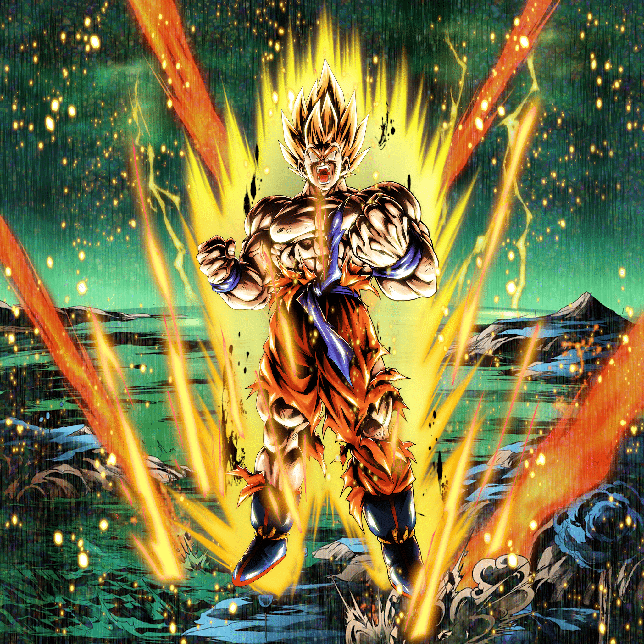 Goku Power Up Wallpapers - Top Free Goku Power Up Backgrounds - WallpaperAccess