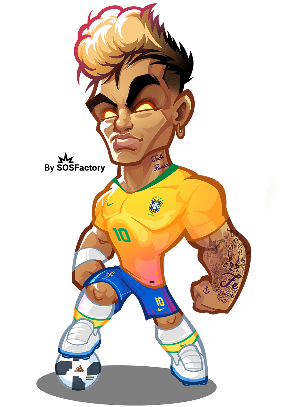 Neymar Cartoon Wallpapers - Top Free Neymar Cartoon Backgrounds ...