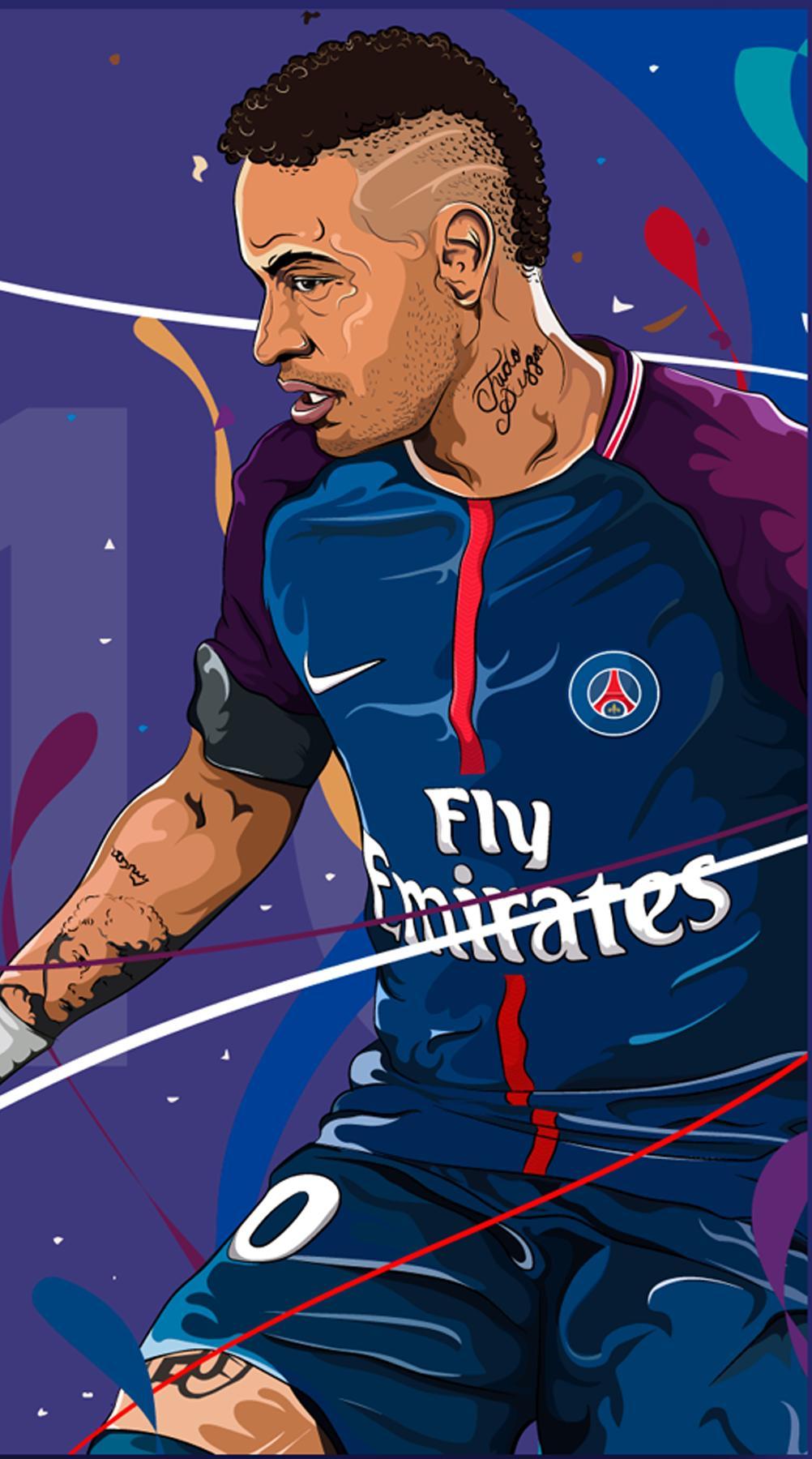 Neymar Cartoon Wallpapers - Top Free Neymar Cartoon Backgrounds ...