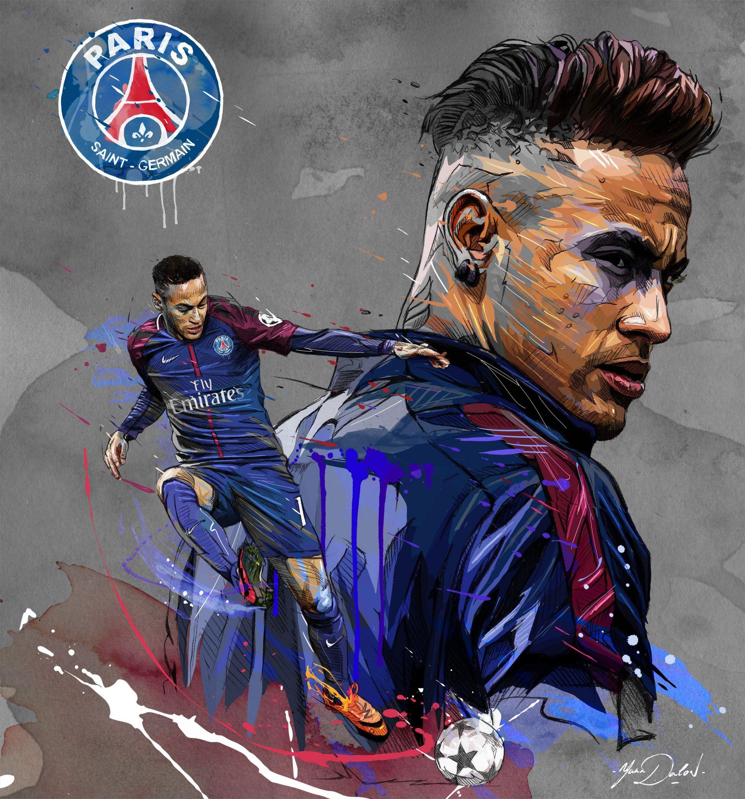 Neymar Cartoon Wallpapers - Top Free Neymar Cartoon Backgrounds ...