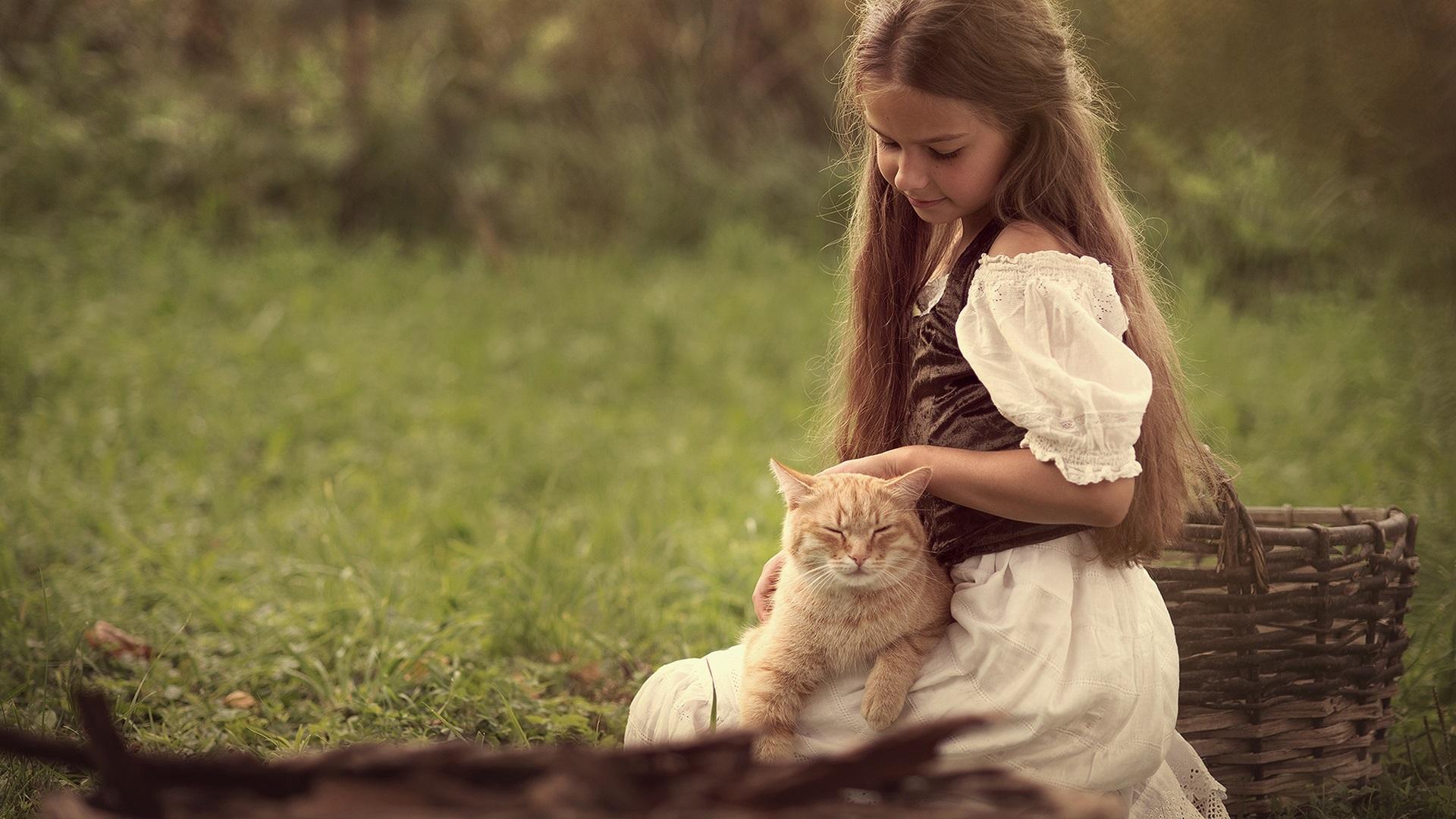 Girl With Cat Wallpapers - Top Free Girl With Cat Backgrounds ...