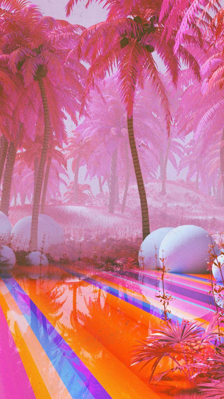 80s Retro Palm Tree Wallpapers - Top Free 80s Retro Palm Tree ...