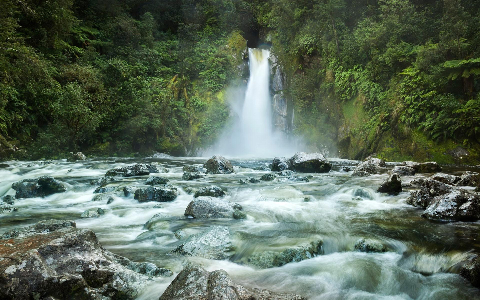New Zealand Waterfall Wallpapers - Top Free New Zealand Waterfall ...