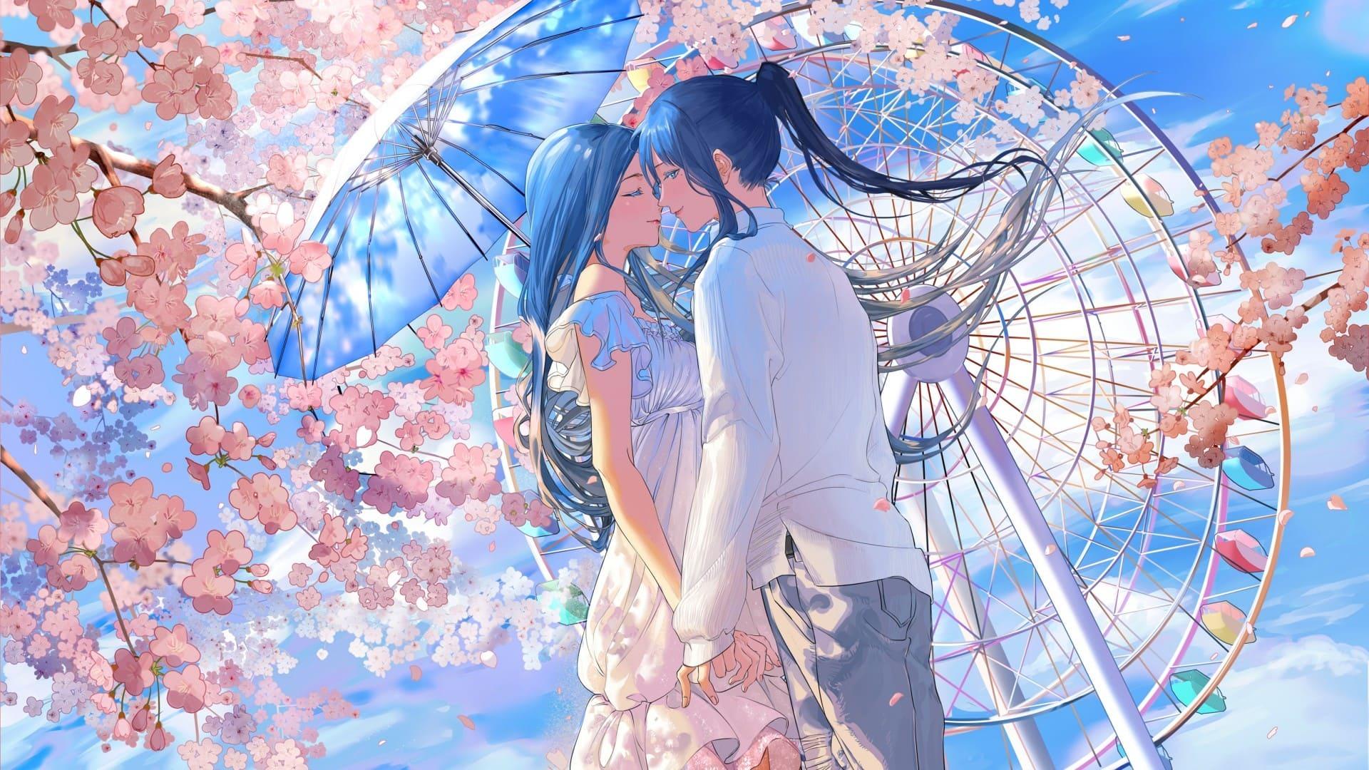 Anime Love Couple Wallpapers Top Free Anime Love Couple Backgrounds Wallpaperaccess