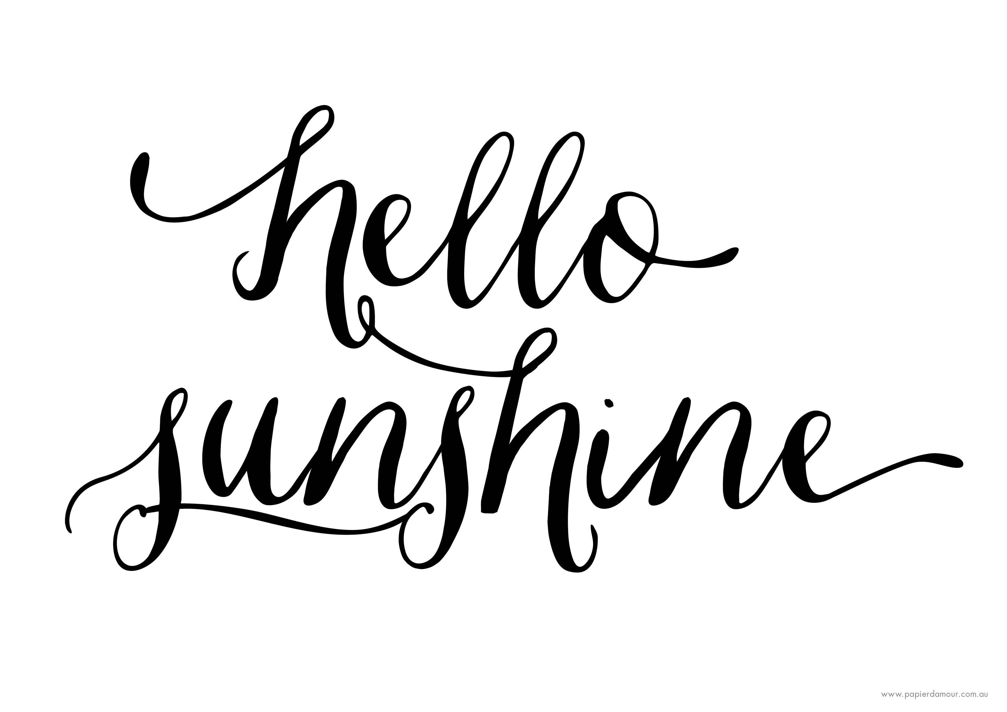 Hello Sunshine Wallpapers - Top Free Hello Sunshine Backgrounds ...