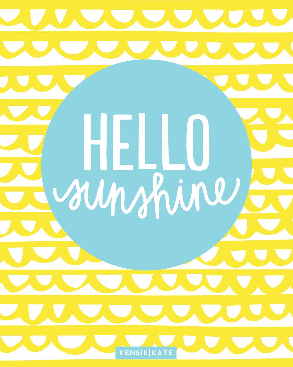 Hello Sunshine Wallpapers - Top Free Hello Sunshine Backgrounds ...