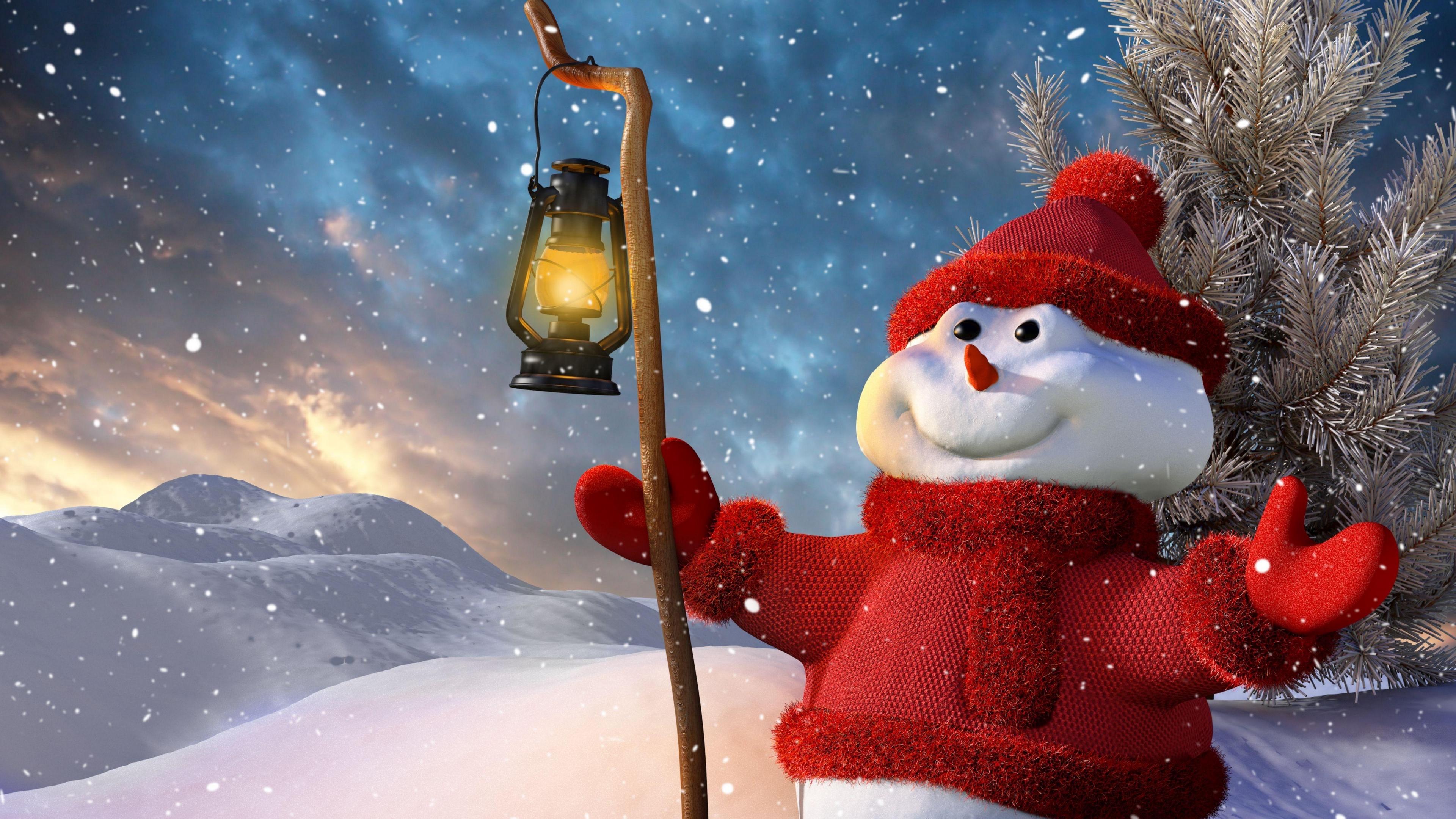 Snowman 4K Wallpapers - Top Free Snowman 4K Backgrounds - WallpaperAccess