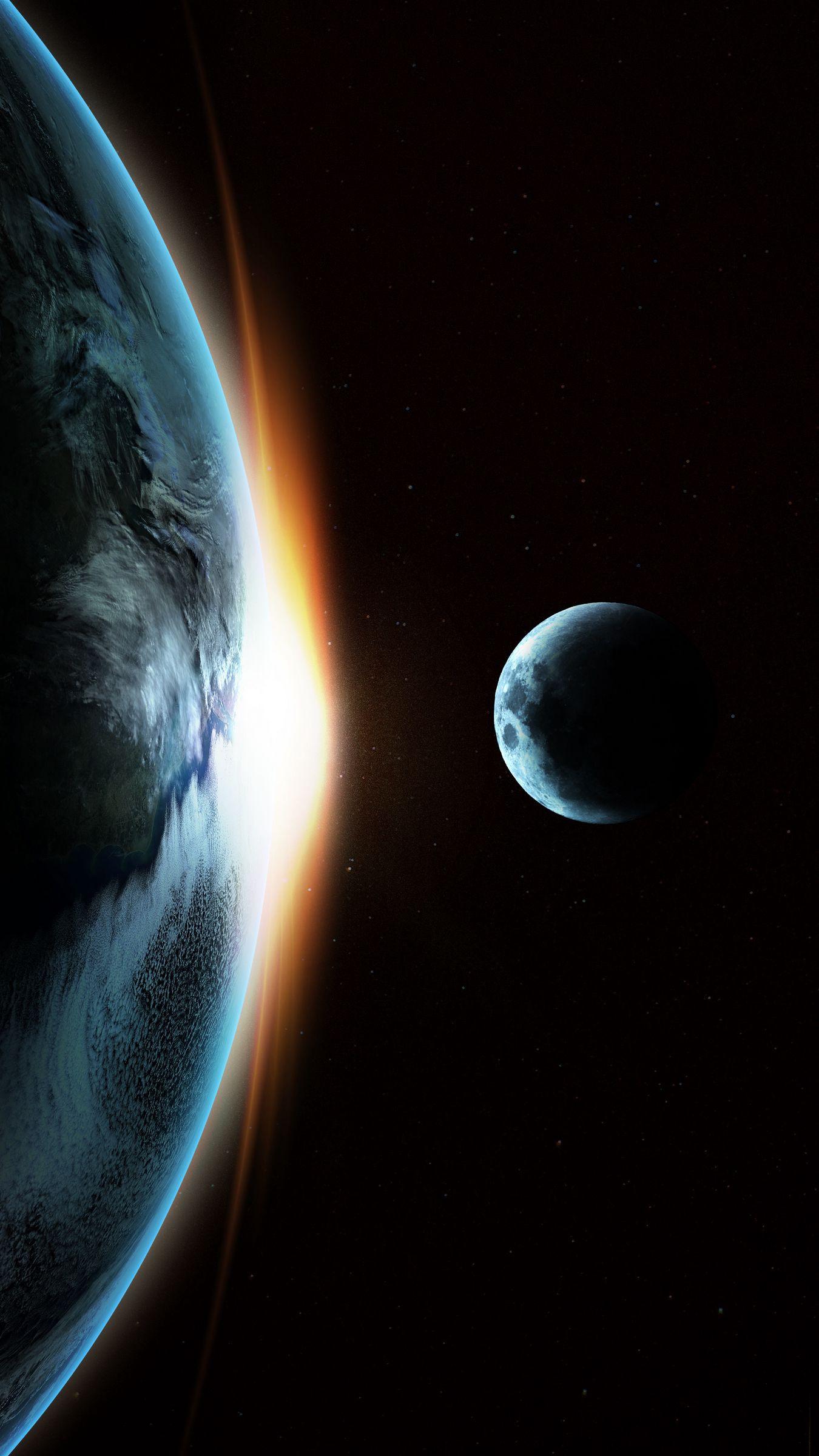 Earth and Moon iPhone Wallpapers - Top Free Earth and Moon iPhone ...