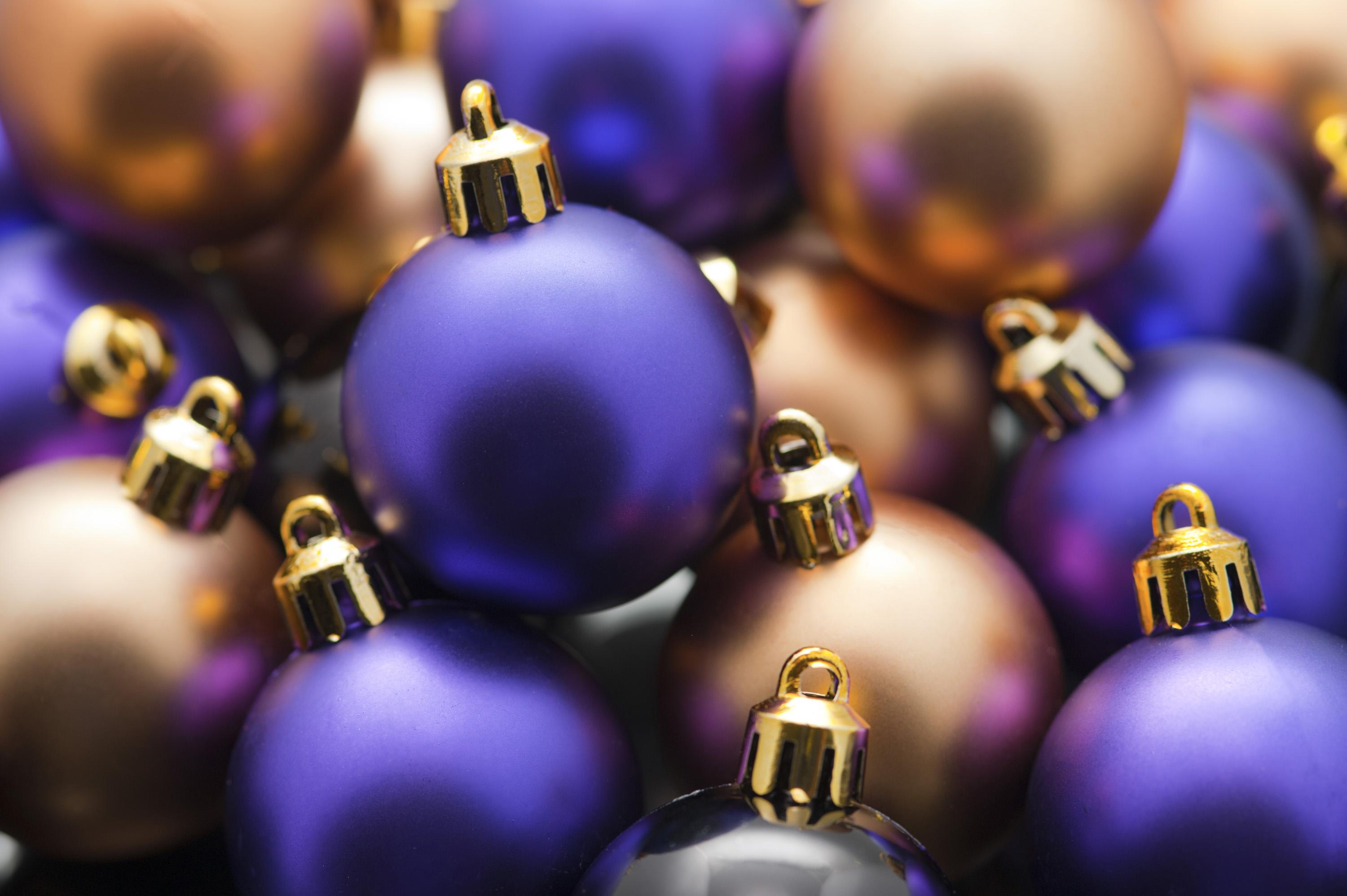 Purple Christmas Ornaments Wallpapers - Top Free Purple Christmas ...