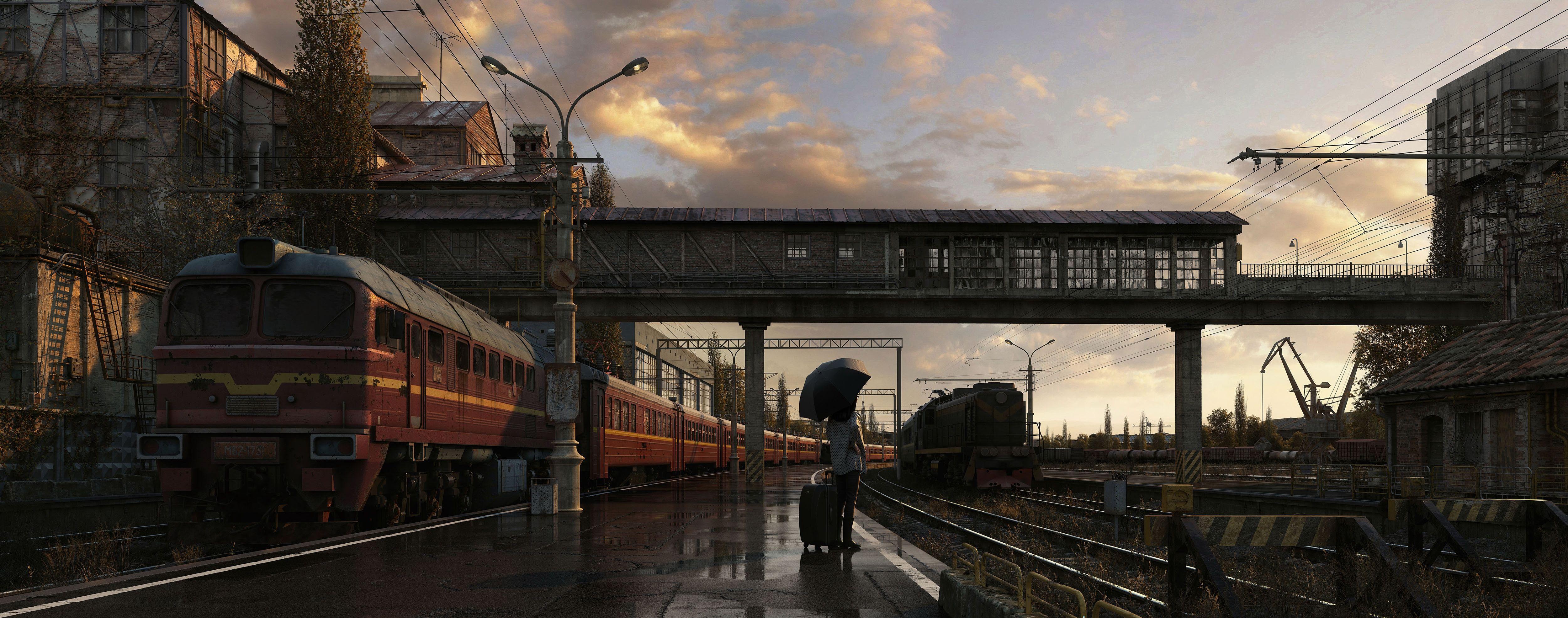 Old Train Station Wallpapers - Top Free Old Train Station Backgrounds ...