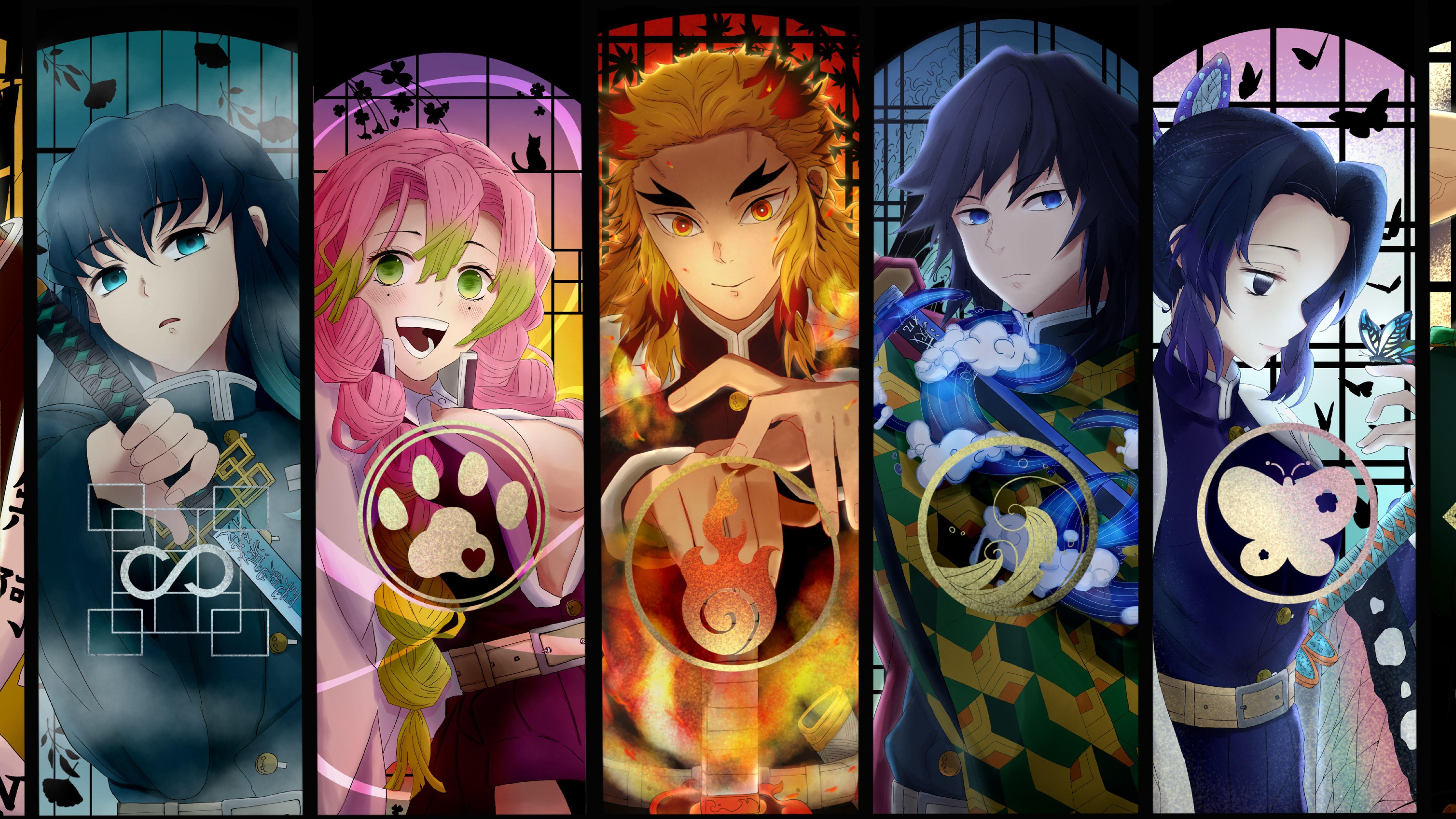 Demon Slayer Characters Wallpapers - Top Free Demon Slayer Characters ...