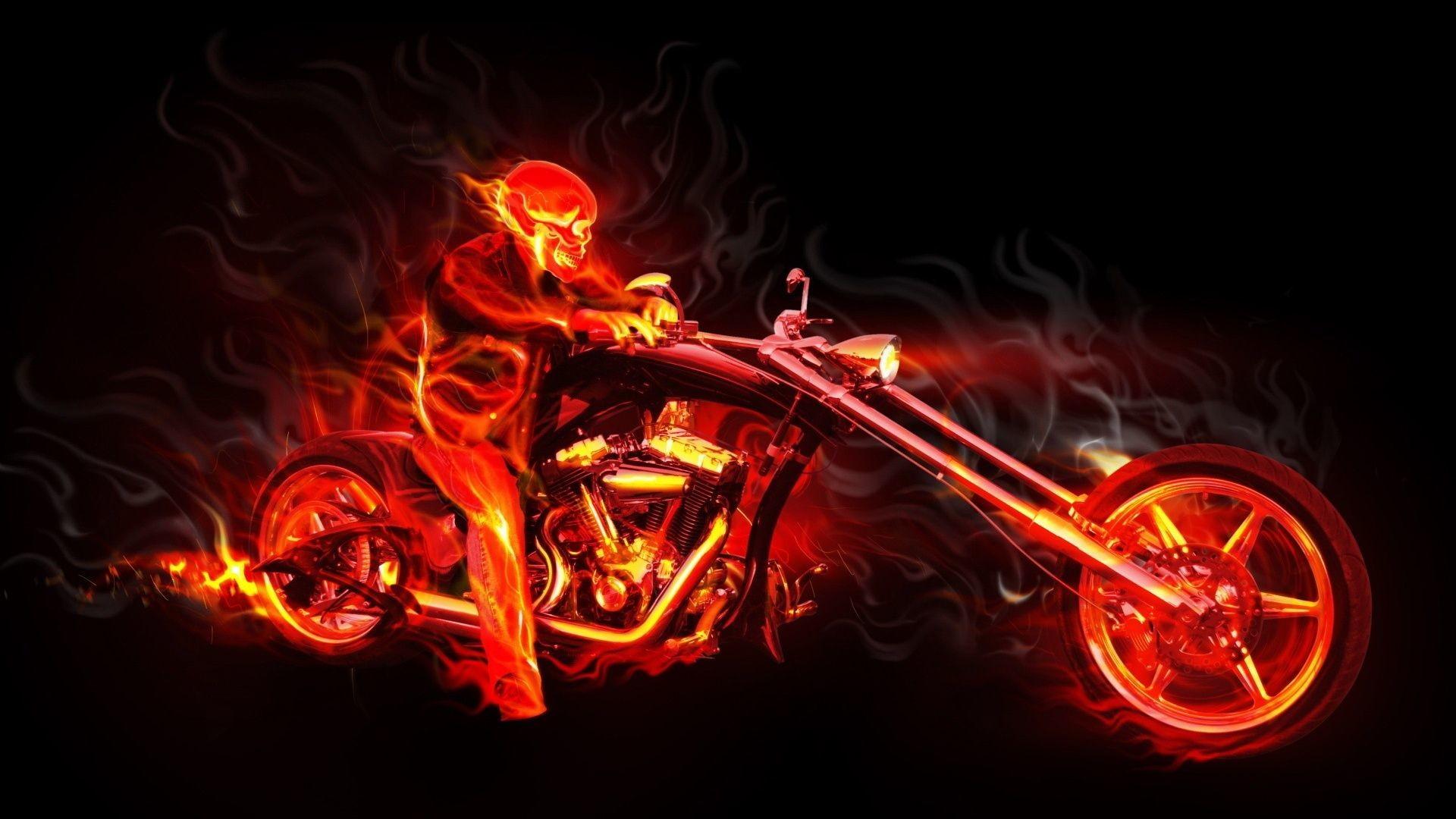 Ghost Rider Bike Wallpapers - Top Free Ghost Rider Bike Backgrounds ...