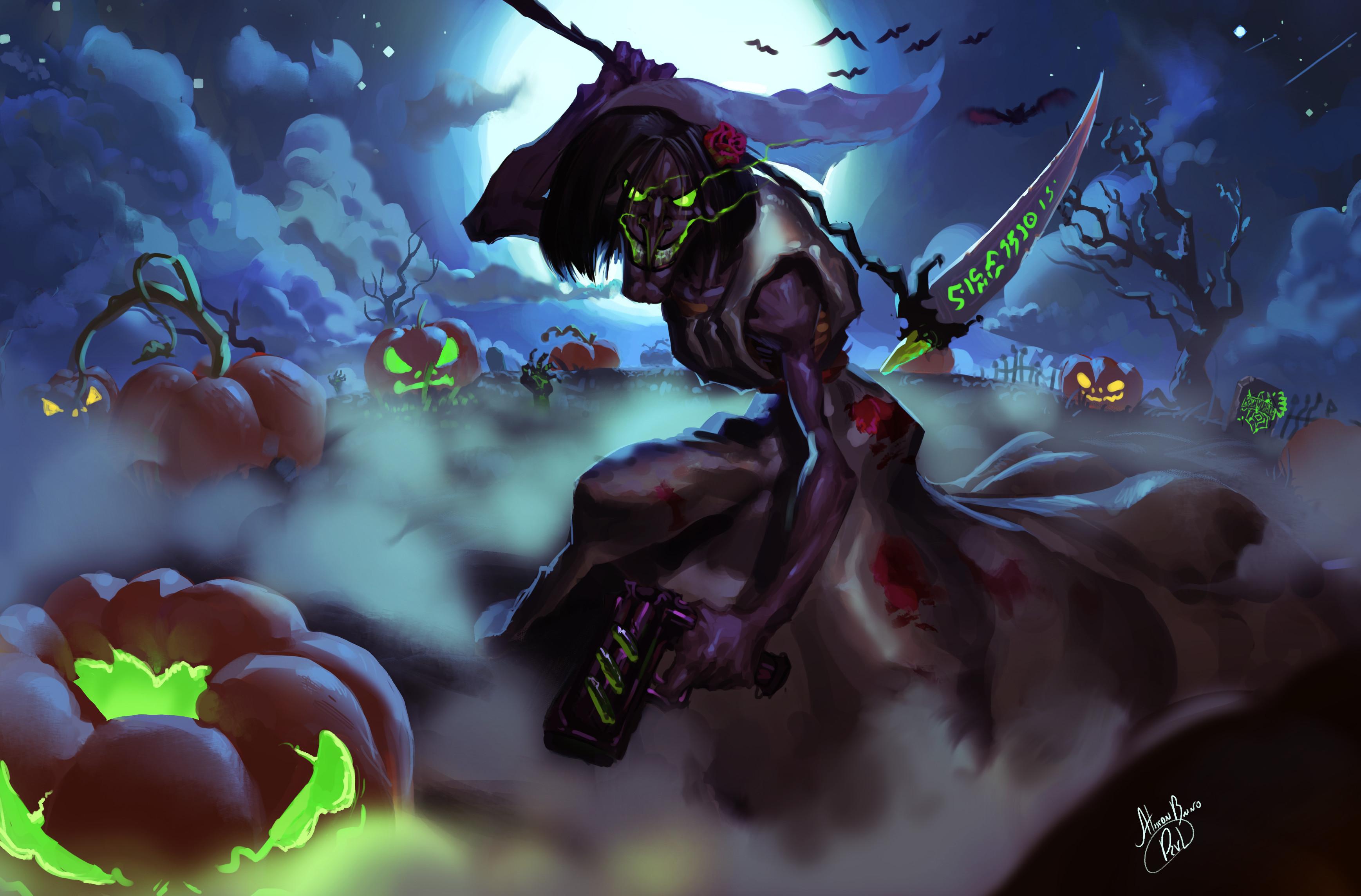 Halloween Digital Art Wallpapers - Top Free Halloween Digital Art ...