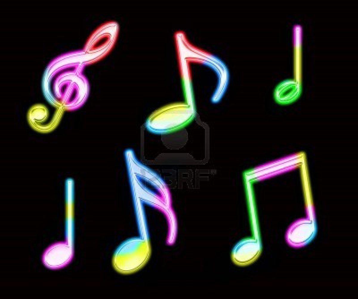 Neon Music Notes Wallpapers - Top Free Neon Music Notes Backgrounds ...