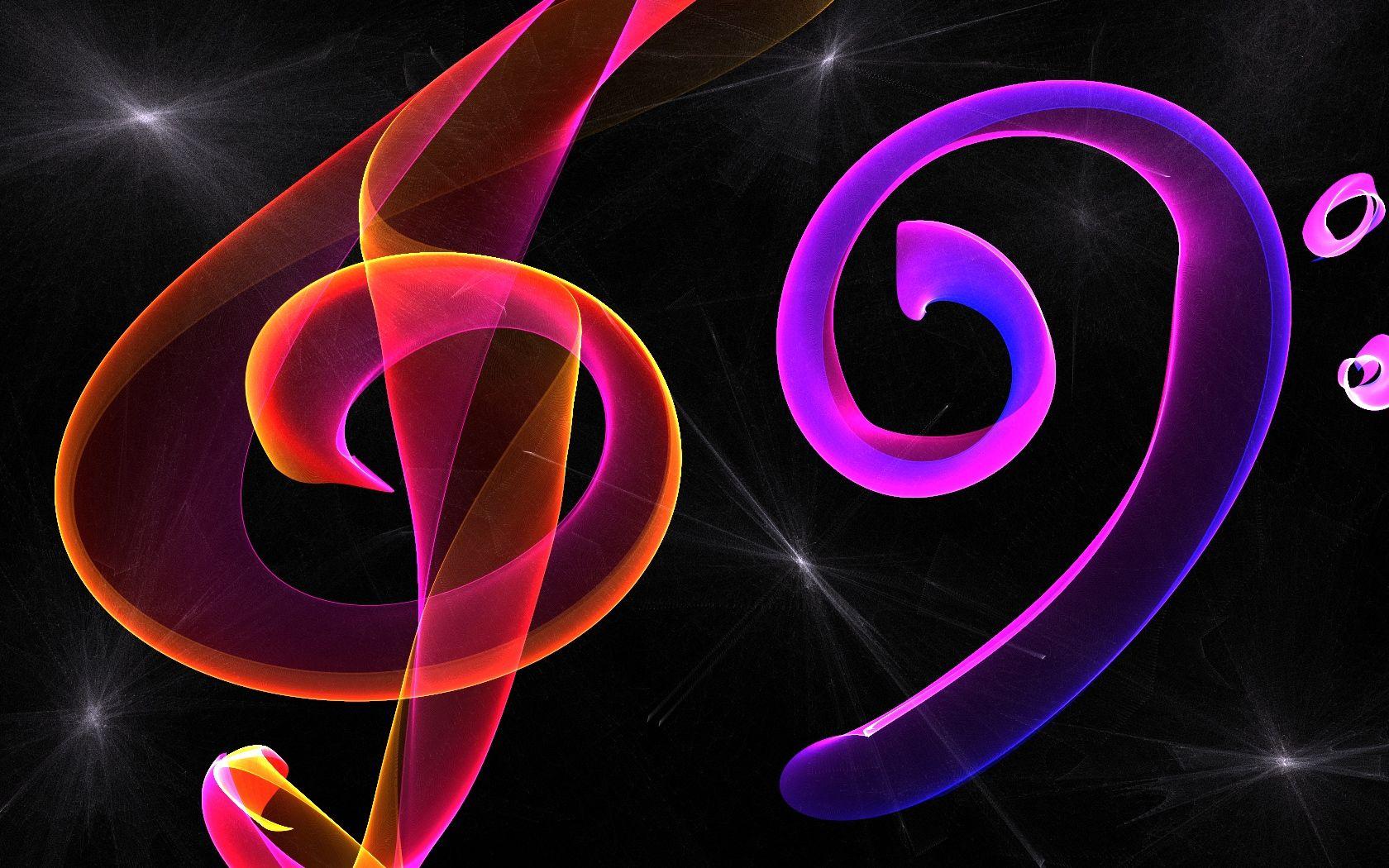 Neon Music Notes Wallpapers - Top Free Neon Music Notes Backgrounds ...