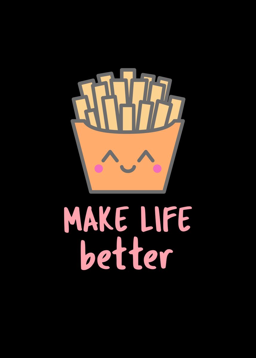 Cute French Fries Wallpapers - Top Free Cute French Fries Backgrounds ...