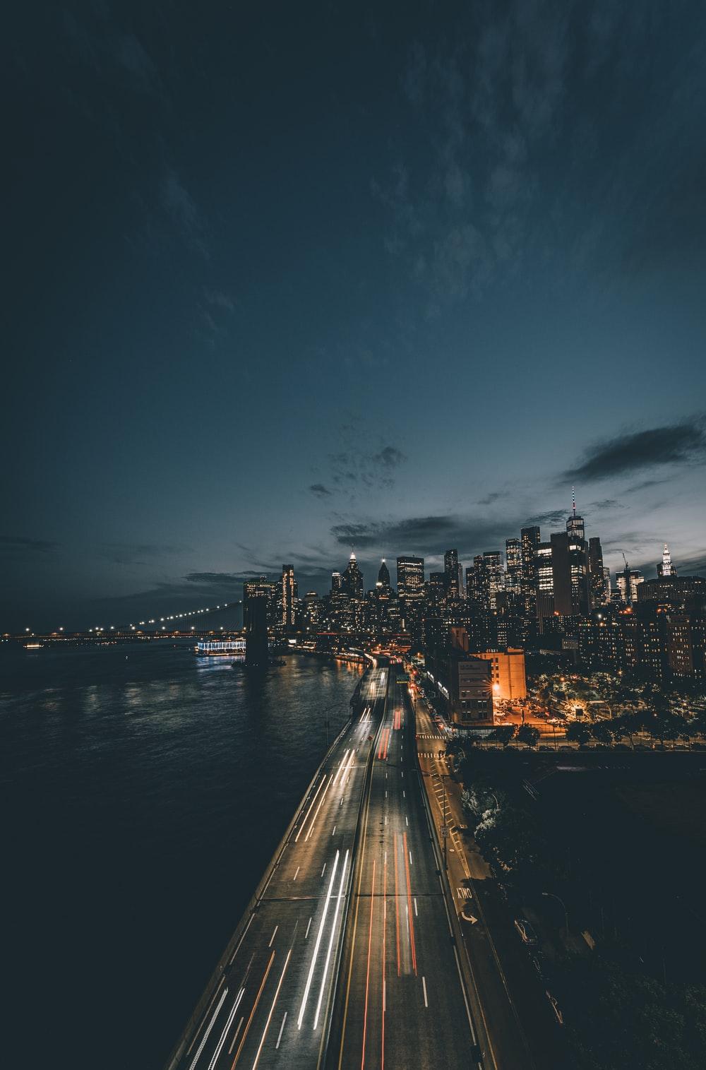 Blue Night City Wallpapers - Top Free Blue Night City Backgrounds ...