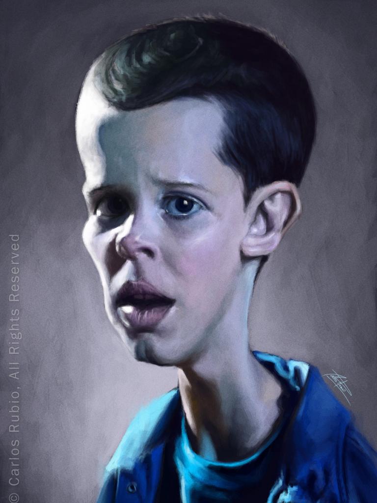 Eleven Stranger Things Cartoon Wallpapers - Top Free Eleven Stranger ...