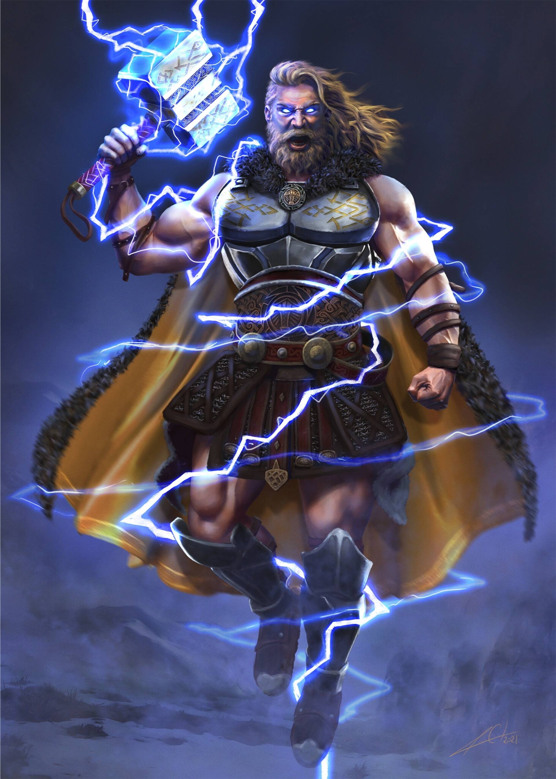 Thunder God Wallpapers - Top Free Thunder God Backgrounds - WallpaperAccess