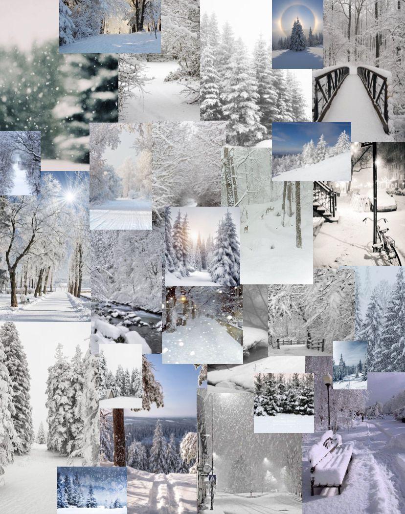 Winter Aesthetic Collage Wallpapers - Top Free Winter Aesthetic Collage ...