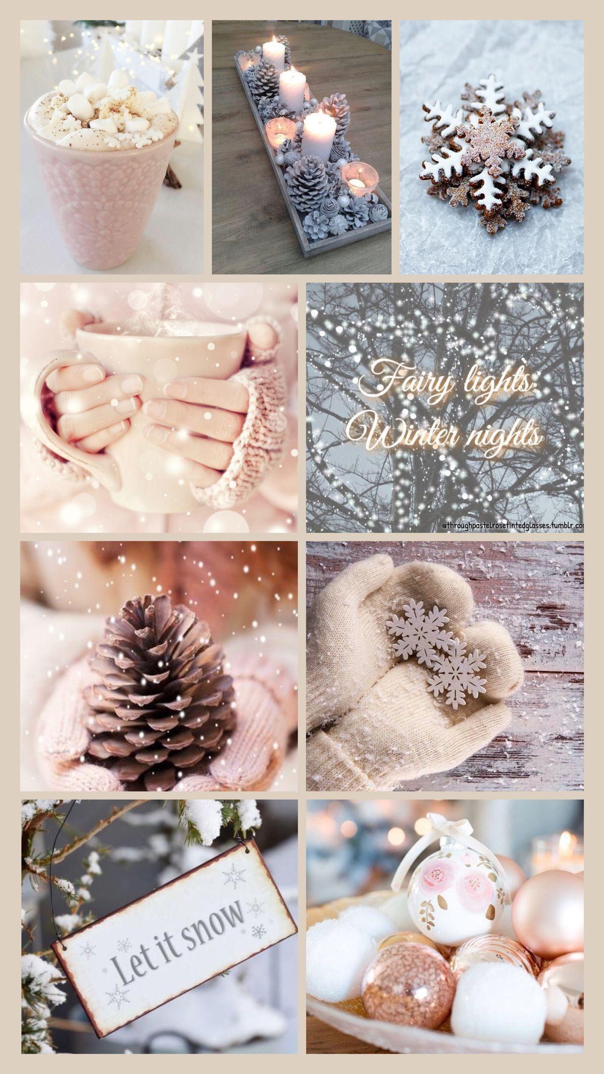 Winter Aesthetic Collage Wallpapers - Top Free Winter Aesthetic Collage ...