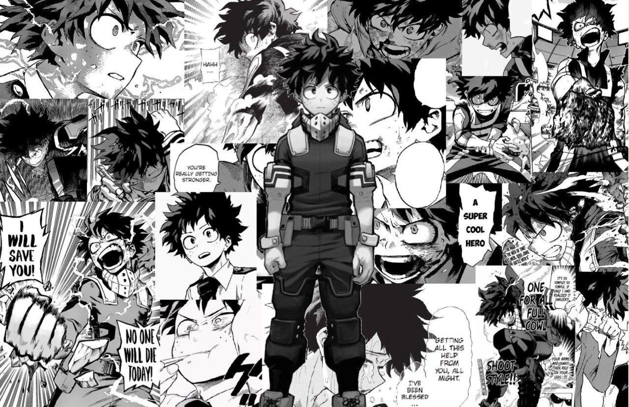 My Hero Academia Black and White Wallpapers - Top Free My Hero Academia ...
