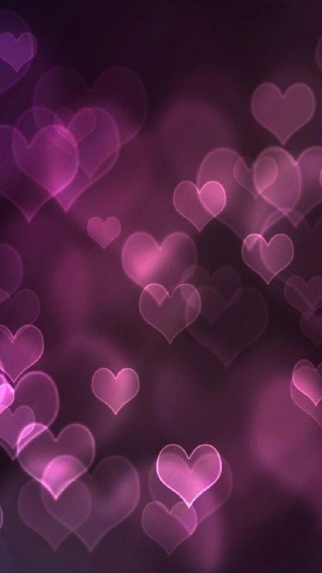 Purple Hearts and Butterfly Wallpapers - Top Free Purple Hearts and ...