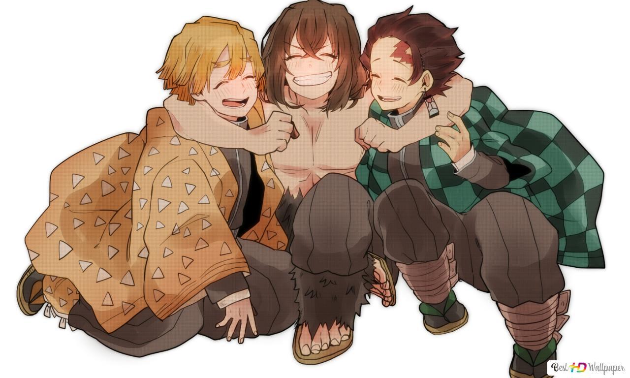 Tanjiro Zenitsu Inosuke Wallpapers - Top Free Tanjiro Zenitsu Inosuke ...