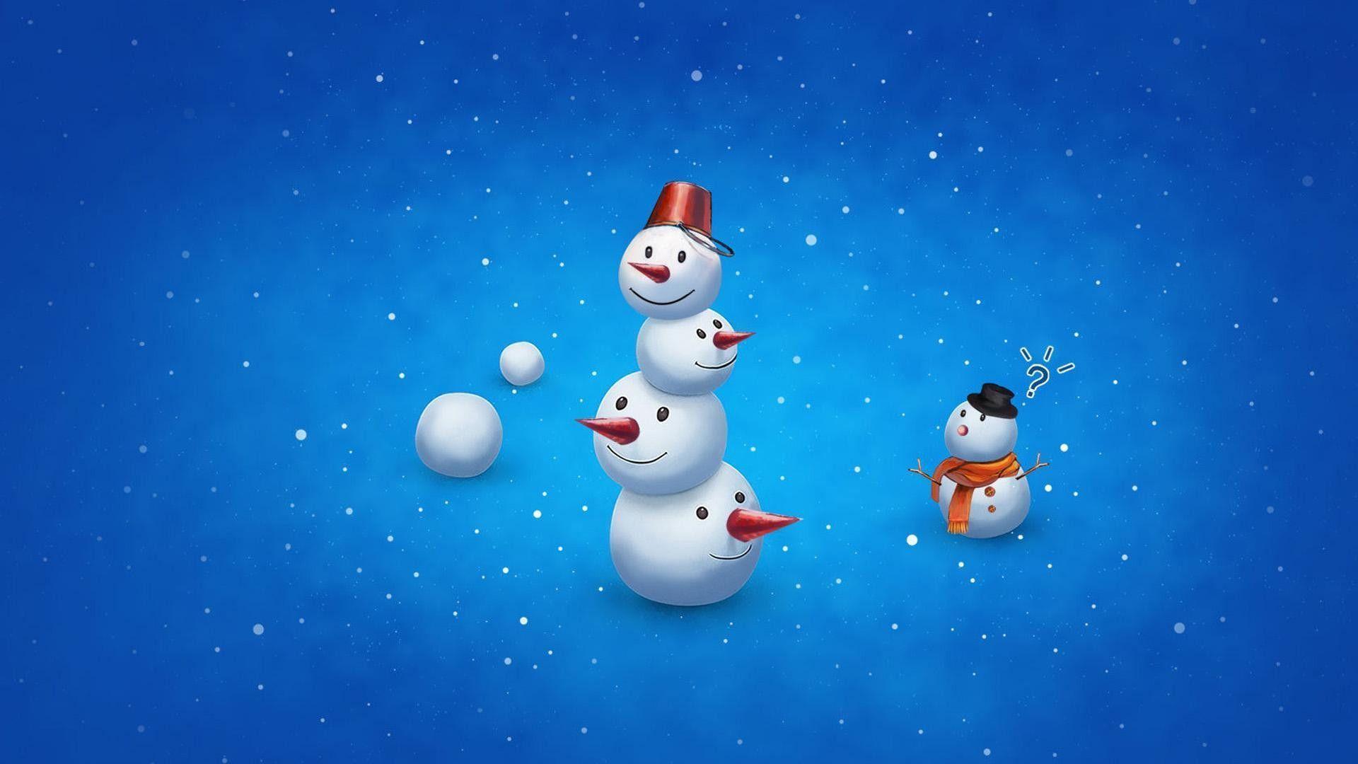 Cute Christmas Snowman Wallpapers - Top Free Cute Christmas Snowman ...
