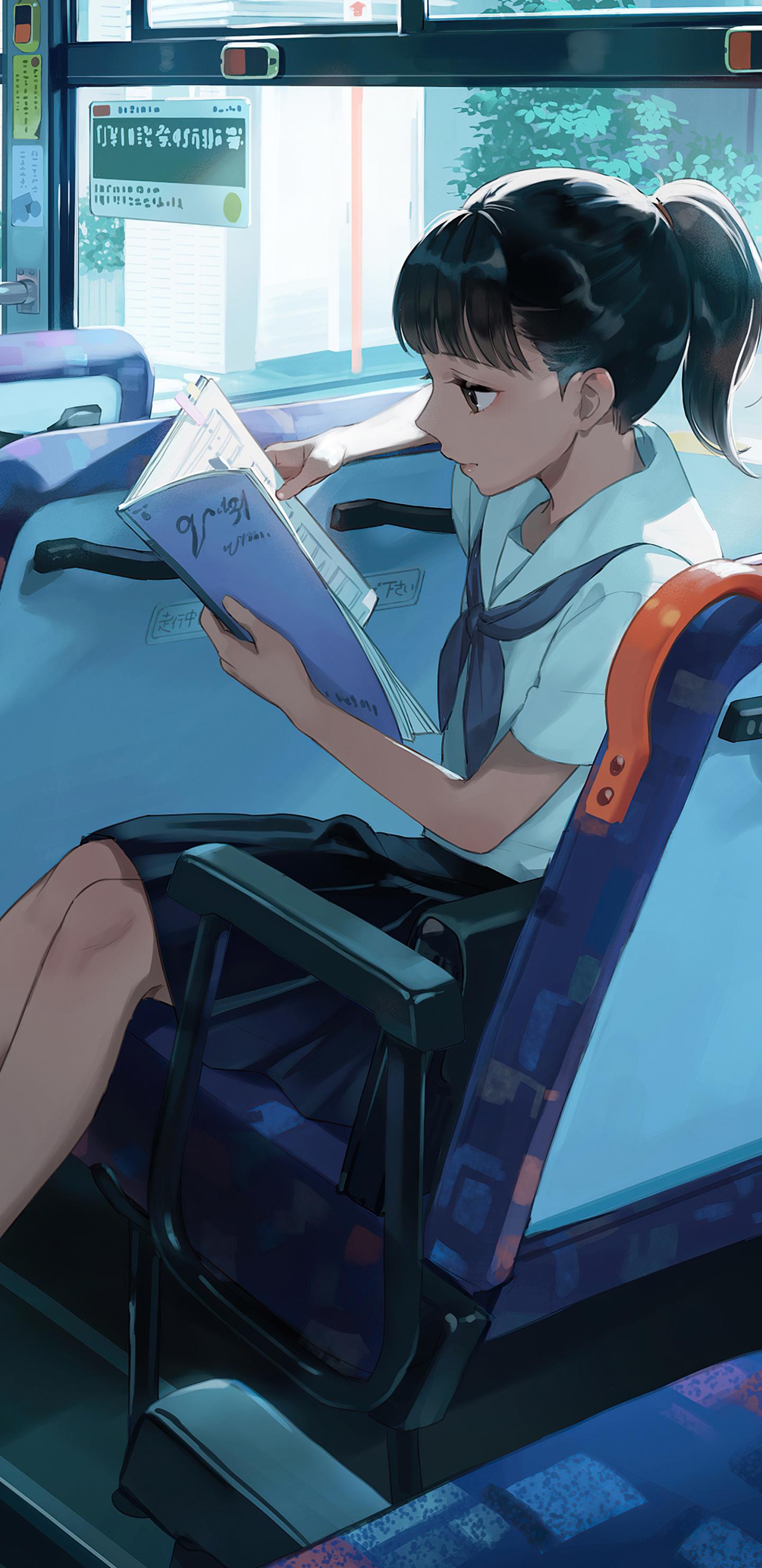 Anime Girl Reading Wallpapers - Top Free Anime Girl Reading Backgrounds ...