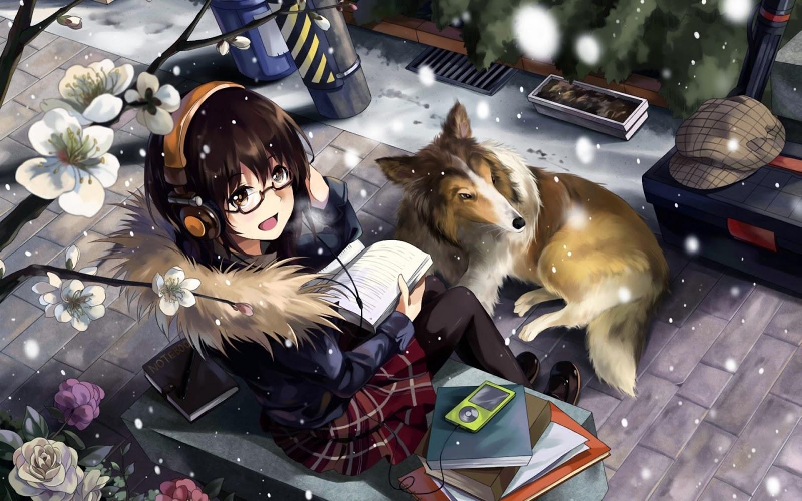 Anime Girl Reading Wallpapers - Top Free Anime Girl Reading Backgrounds ...