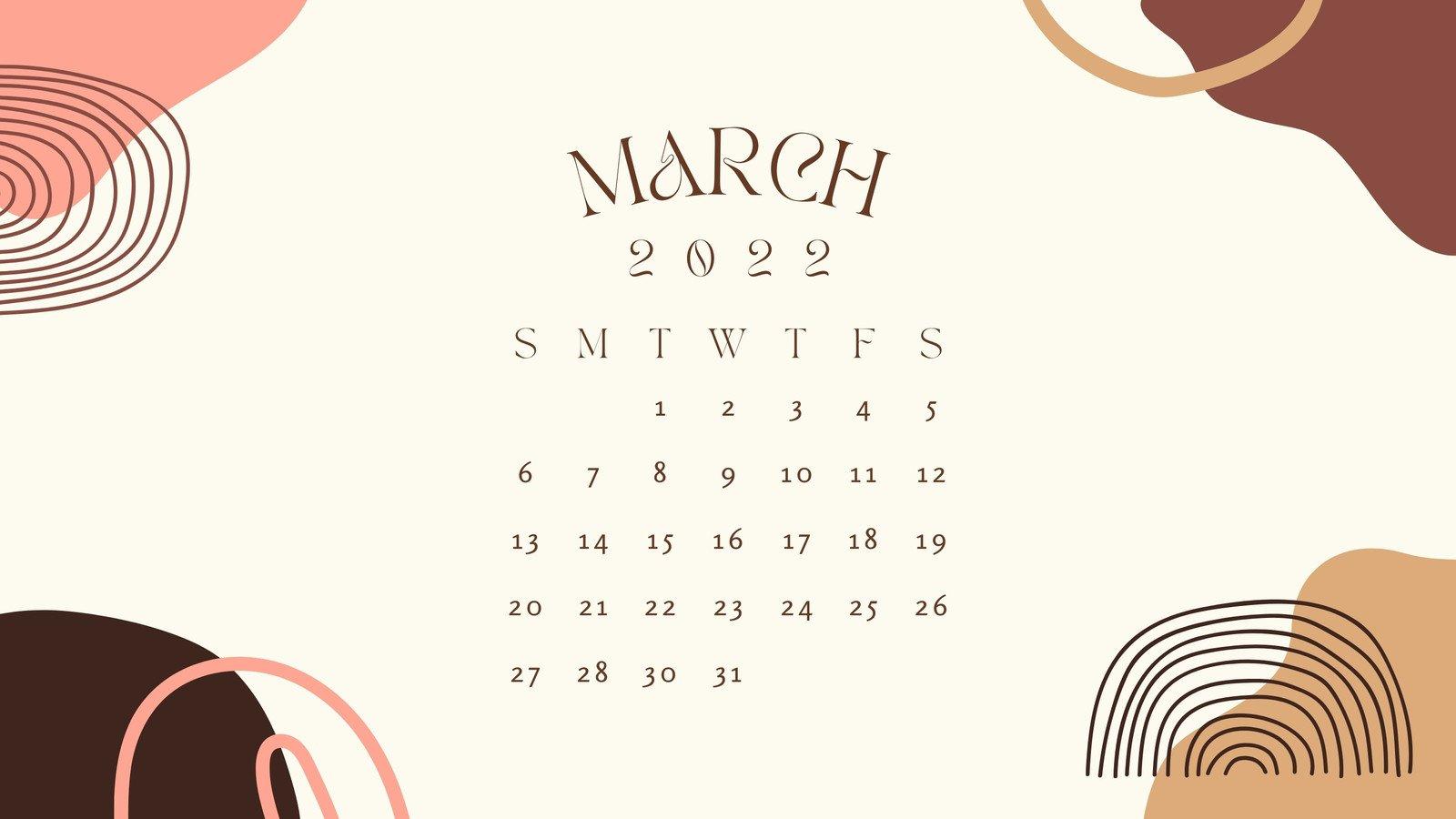 March 2022 Calendar Wallpapers - Top Free March 2022 Calendar ...