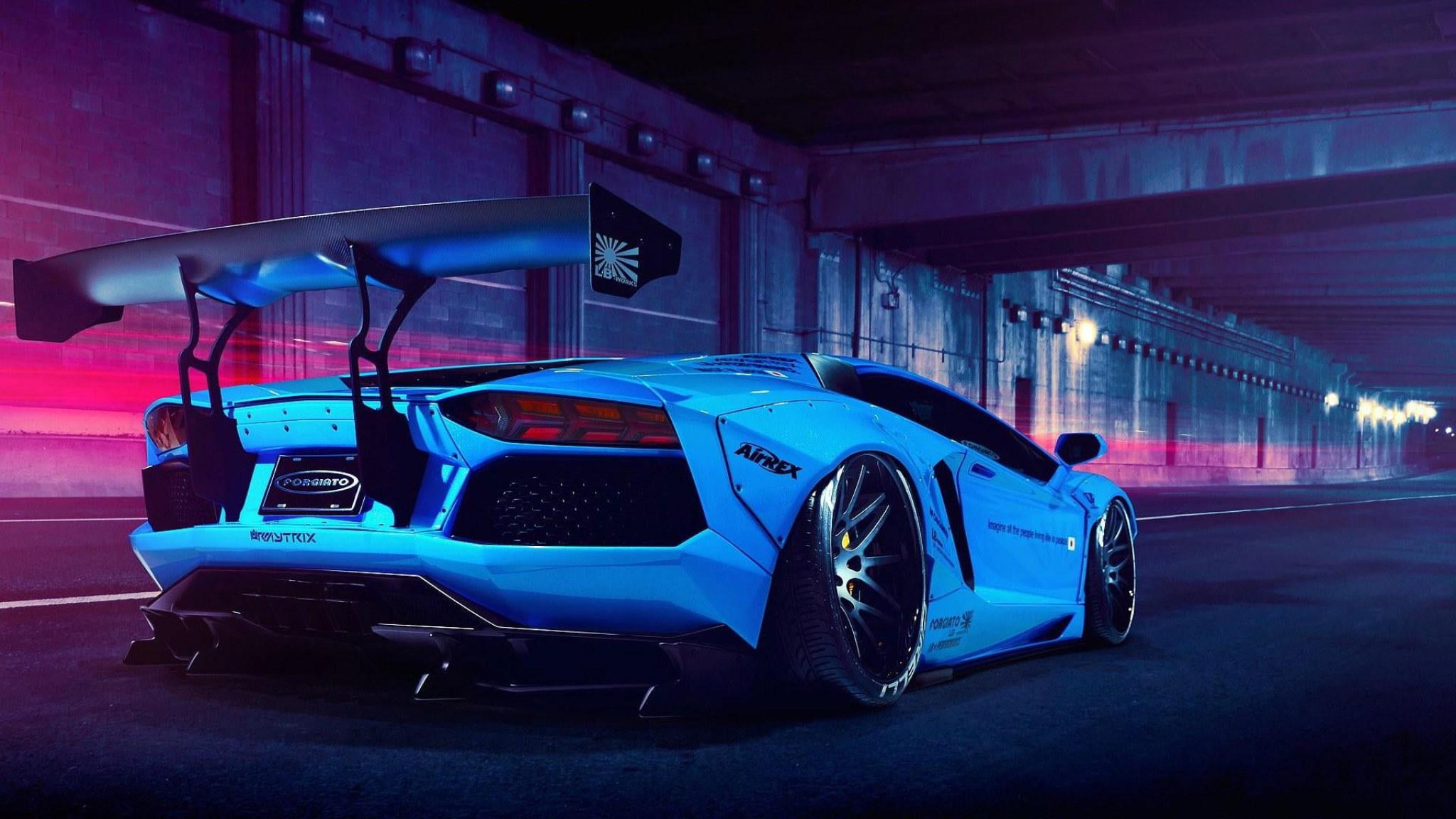 Neon Blue Lamborghini Wallpapers - Top Free Neon Blue Lamborghini ...