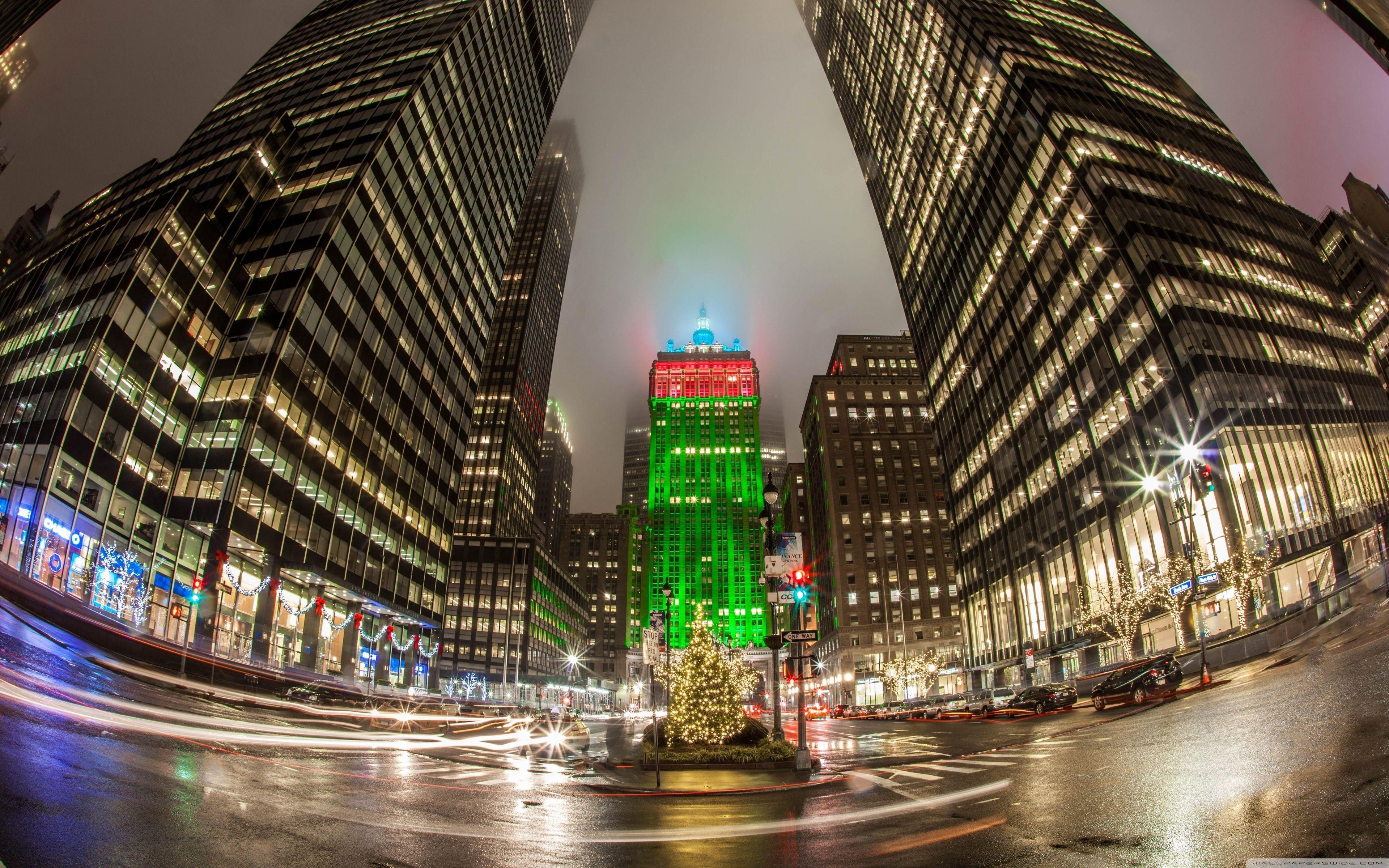 New York Christmas Desktop Wallpapers - Top Free New York Christmas ...