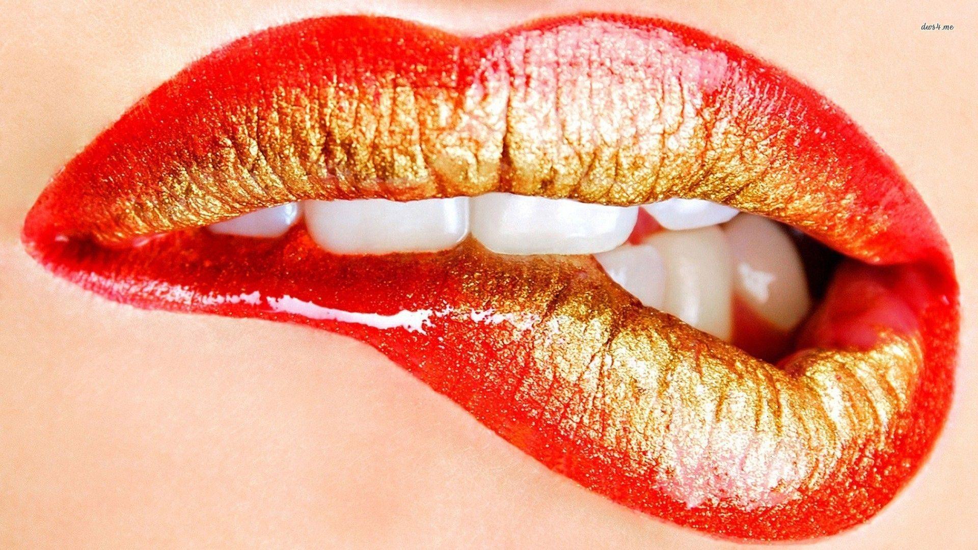 Gold Lips Wallpapers - Top Free Gold Lips Backgrounds - WallpaperAccess