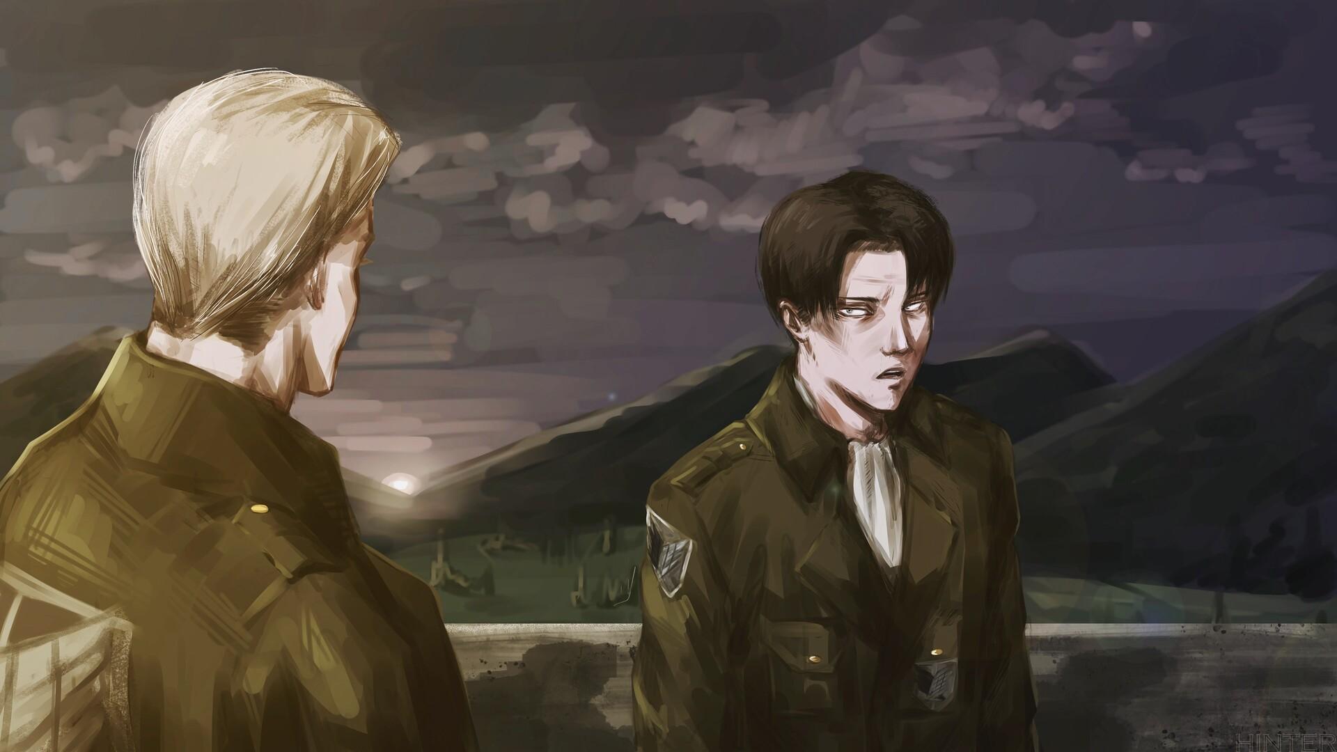 Erwin and Levi Wallpapers - Top Free Erwin and Levi Backgrounds ...