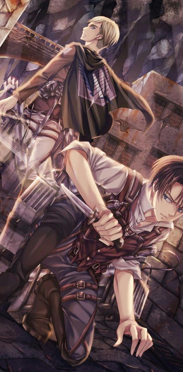 Erwin and Levi Wallpapers - Top Free Erwin and Levi Backgrounds ...