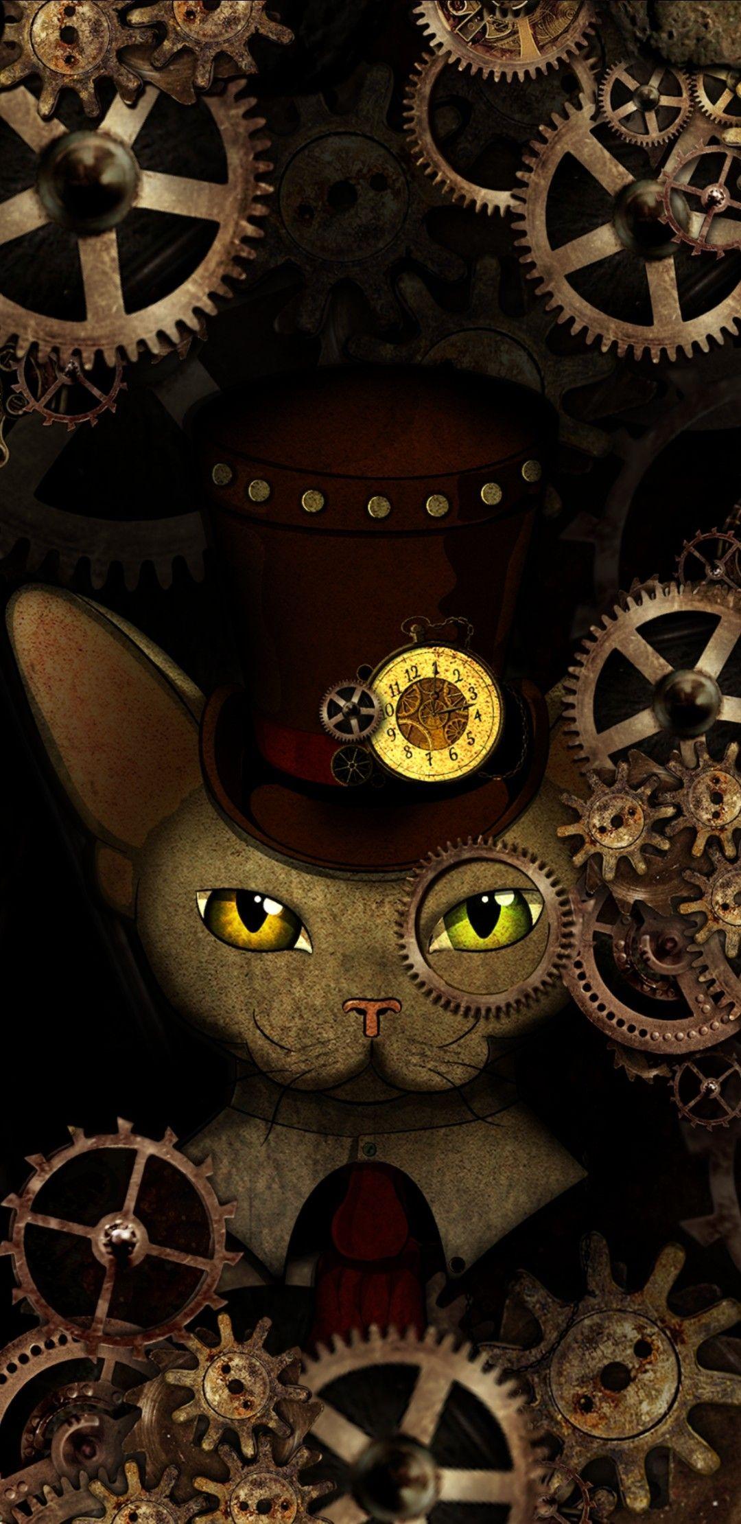 Steampunk Cat Wallpapers - Top Free Steampunk Cat Backgrounds ...
