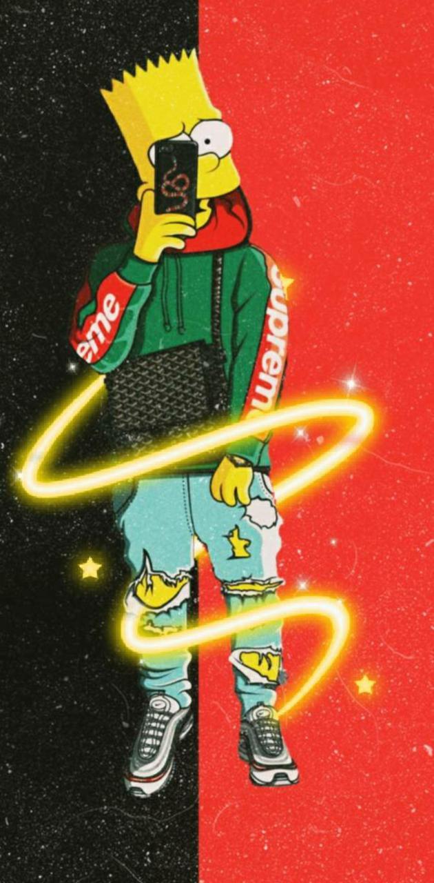 Bart Simpson Supreme Wallpapers - Top Free Bart Simpson Supreme Backgrounds - WallpaperAccess