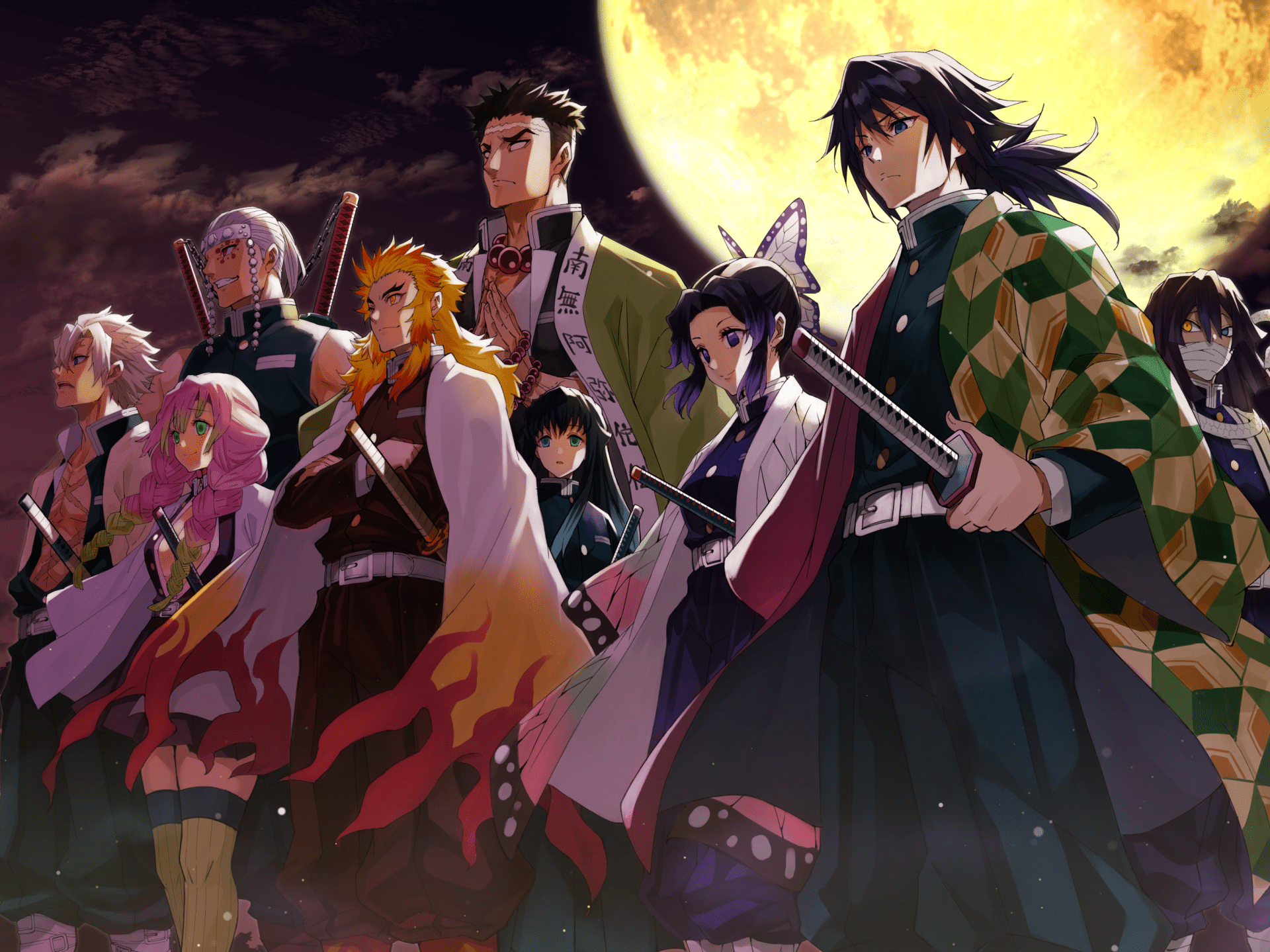 Demon Slayer Group Wallpapers - Top Free Demon Slayer Group Backgrounds ...