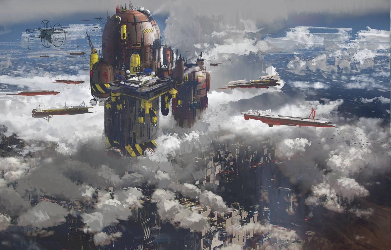 Flying City Wallpapers - Top Free Flying City Backgrounds - WallpaperAccess