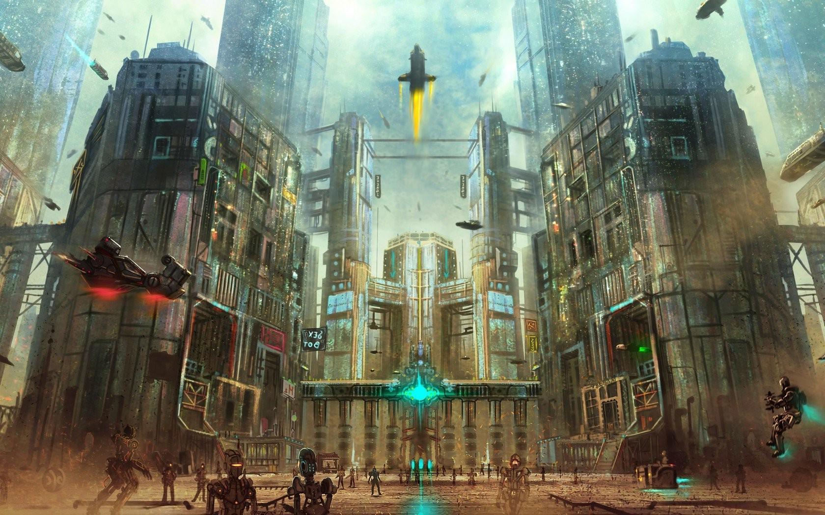 Flying City Wallpapers - Top Free Flying City Backgrounds - WallpaperAccess