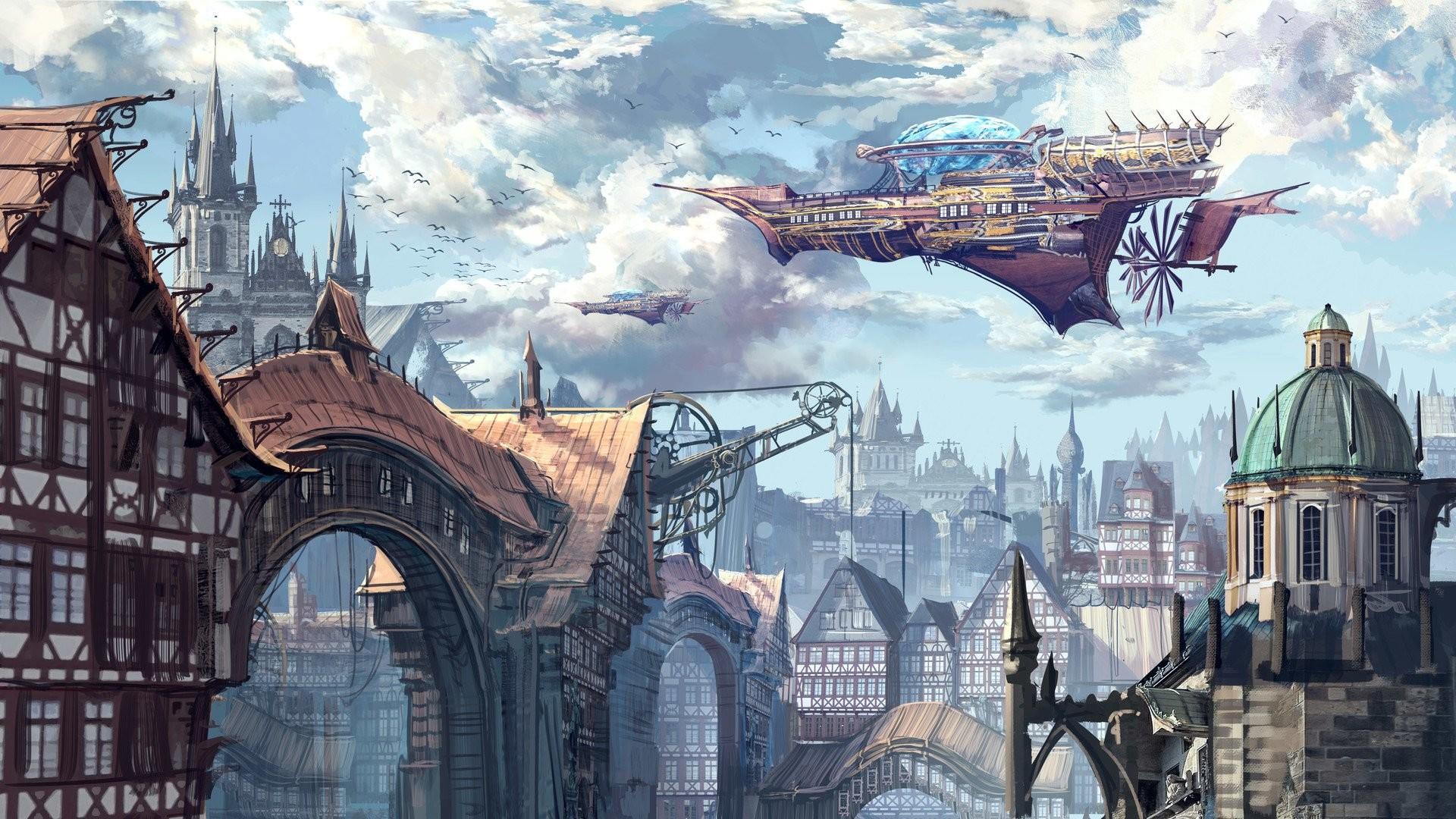 Flying City Wallpapers - Top Free Flying City Backgrounds - WallpaperAccess