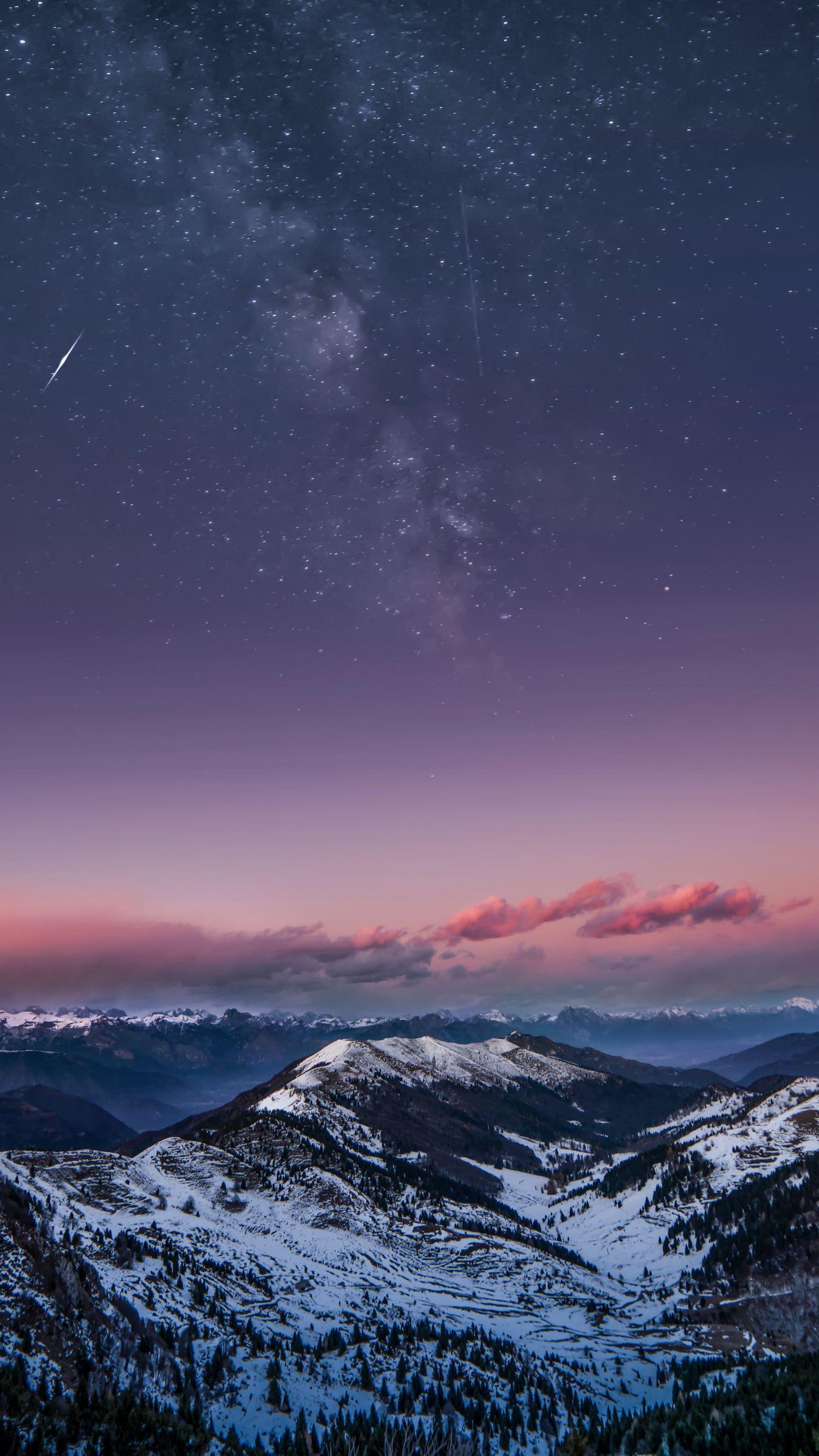 Winter Night Sky iPhone Wallpapers - Top Free Winter Night Sky iPhone ...